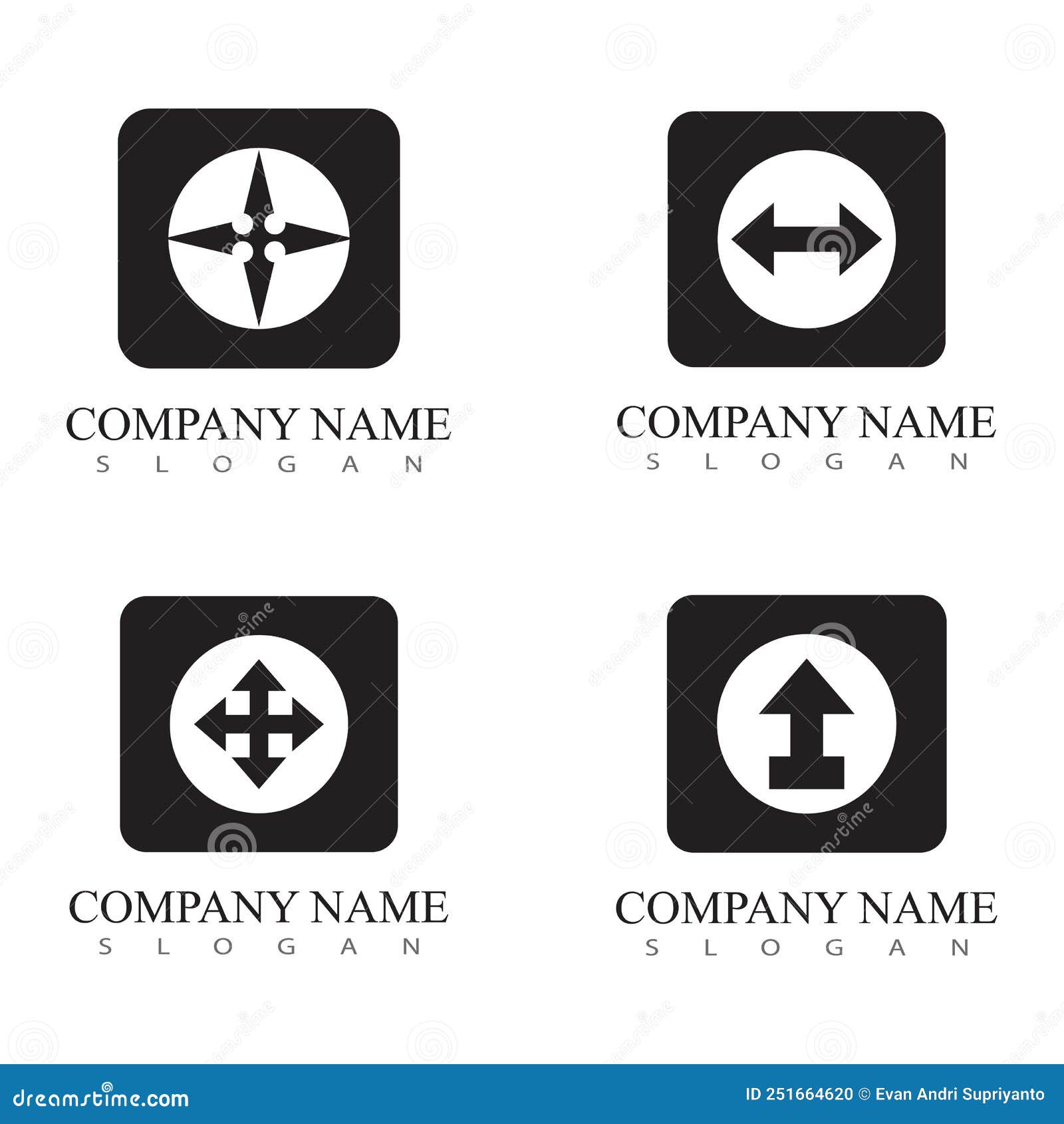 Arrow Vector Illustration Icon Logo Template Design Stock Vector ...