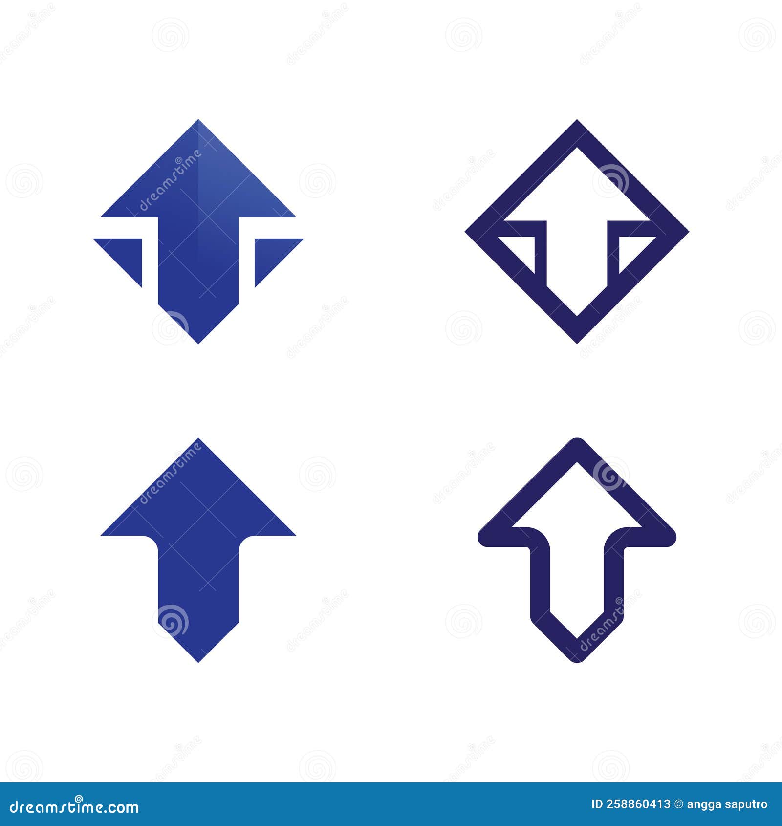 Arrow Vector Illustration Icon Stock Illustration - Illustration of ...
