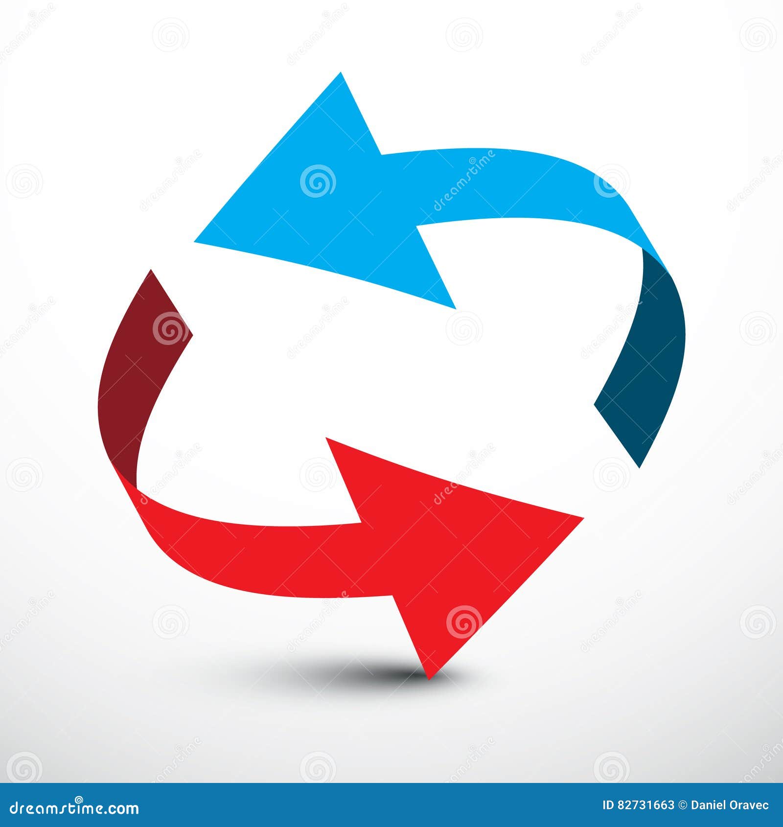 Arrow. Vector Red and Blue Arrows Stock Vector - Illustration of ...