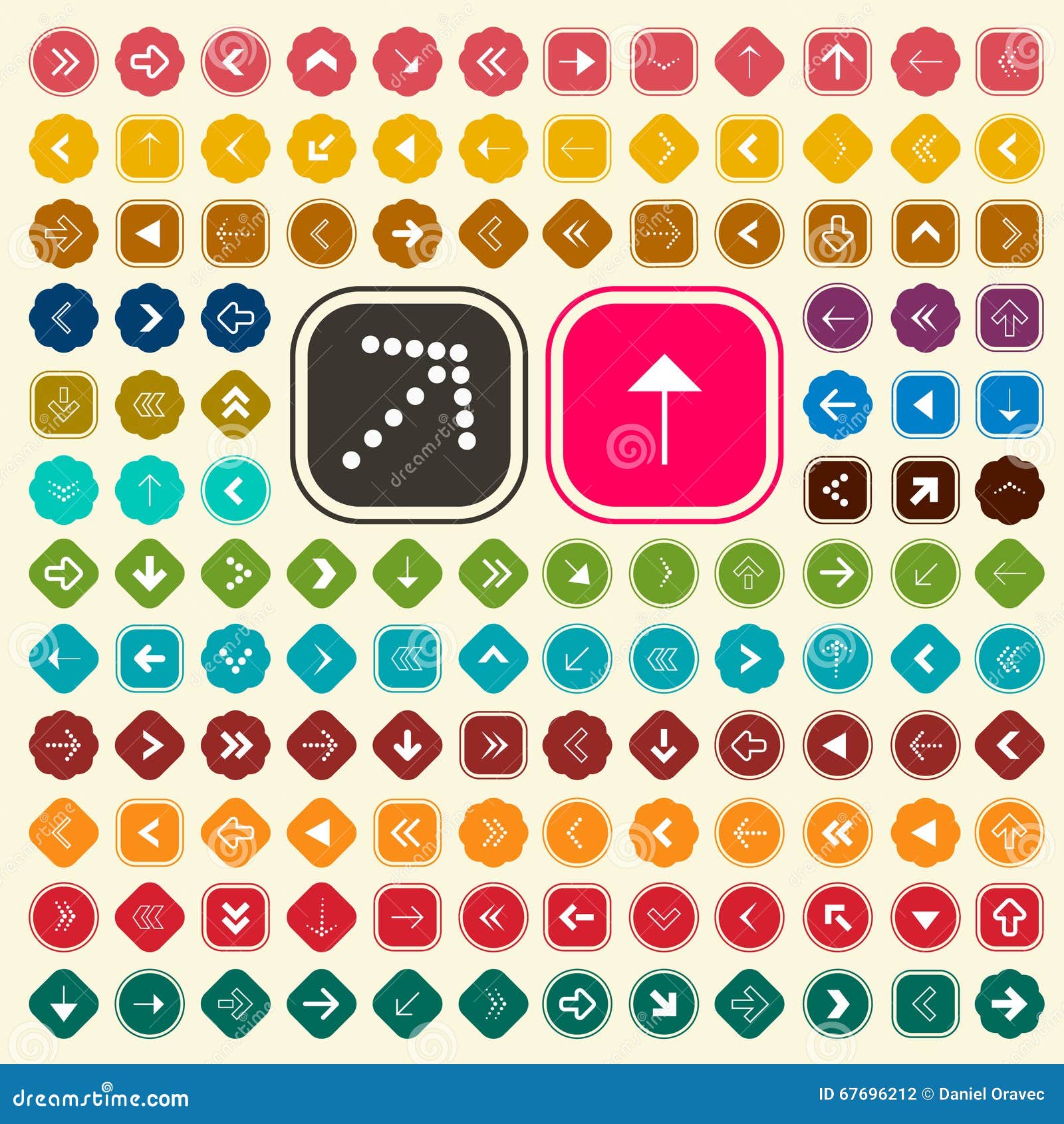 Arrow - Vector Retro Arrows Stock Vector - Illustration of pointer ...