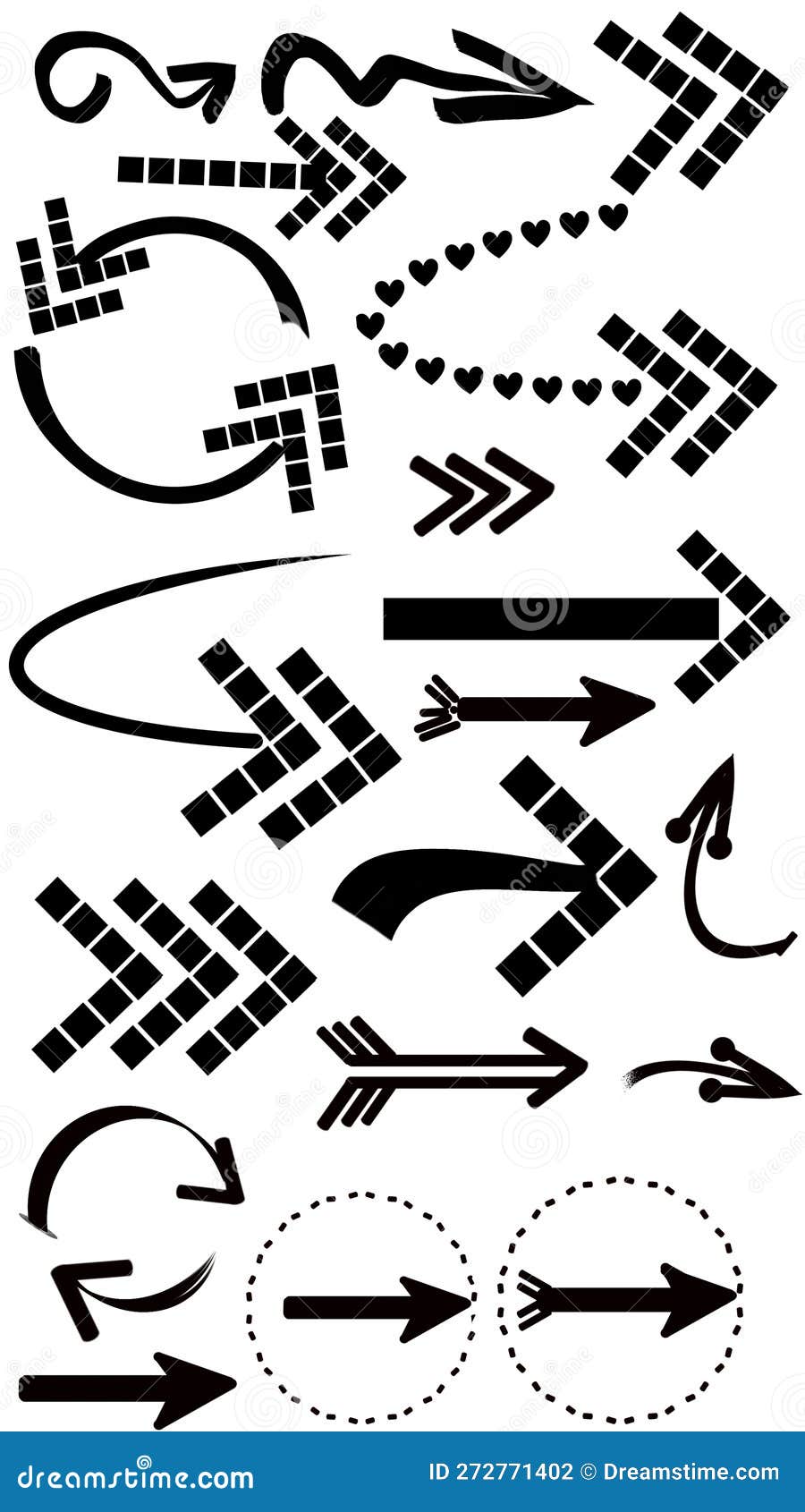 Arrow Set for Work Presentation Stock Illustration - Illustration of ...