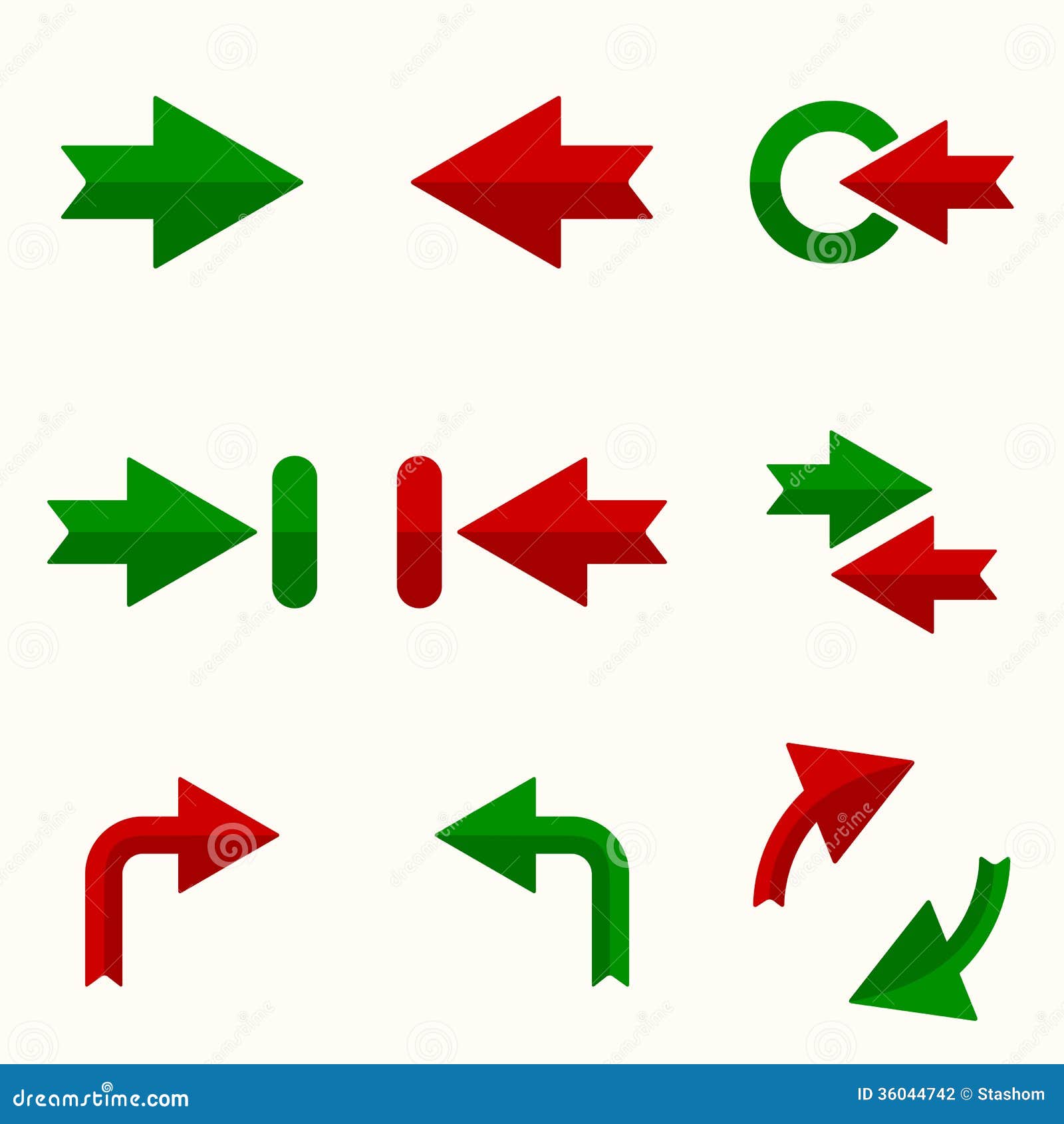 Arrow vector sign icon set stock vector. Illustration of right - 36044742