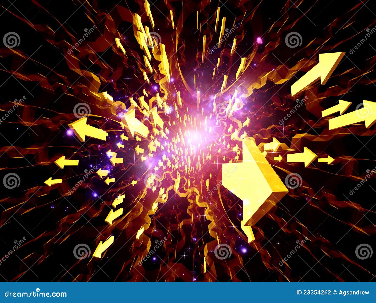 Arrow vortex stock illustration. Illustration of composition - 23354262