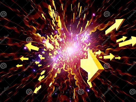 Arrow vortex stock illustration. Illustration of composition - 23354262