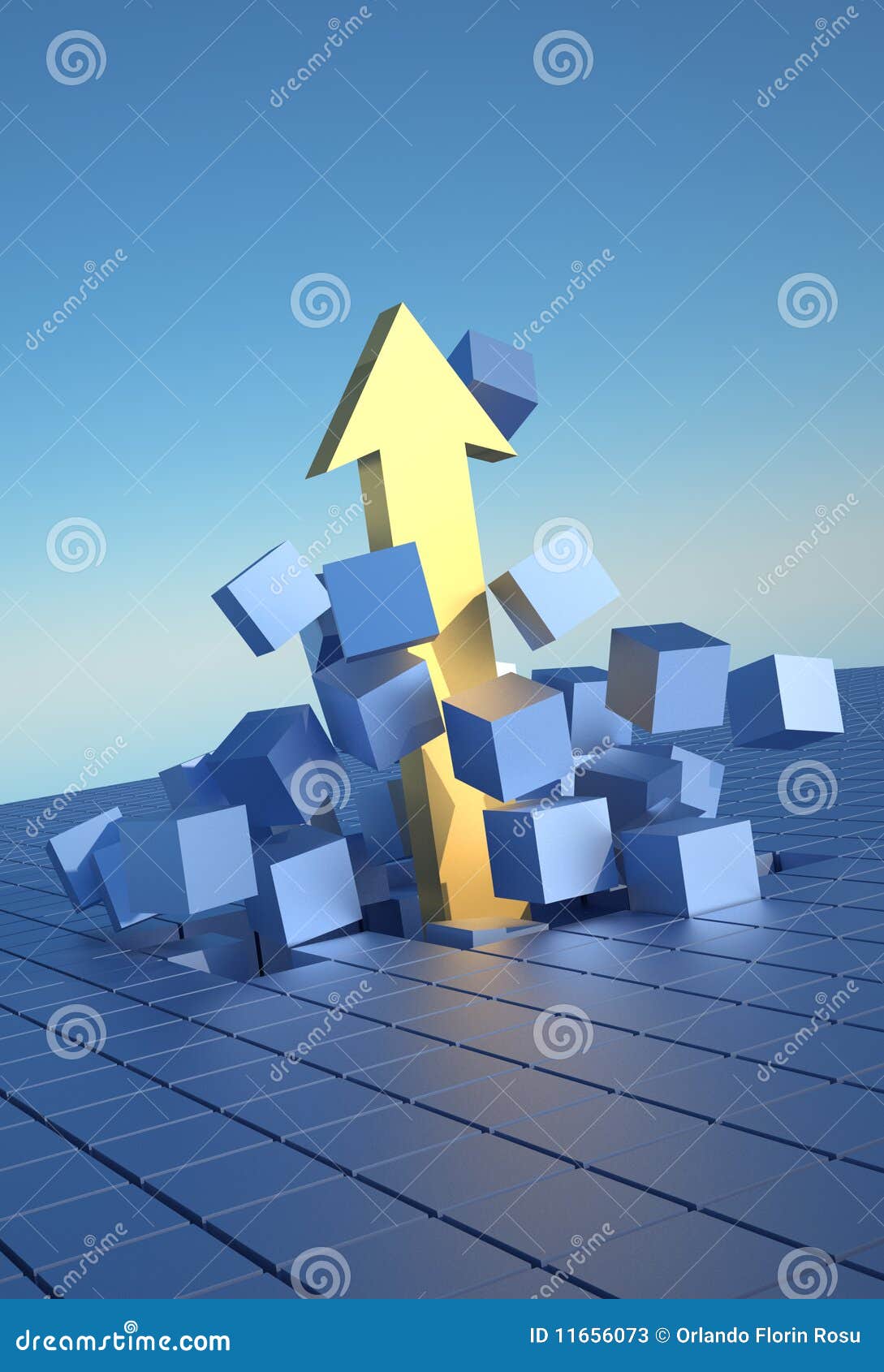 Arrow and wall stock illustration. Illustration of arrow - 11656073