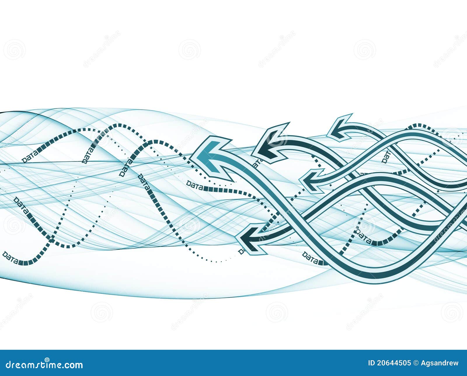 Arrow Wave stock illustration. Illustration of dynamic - 20644505