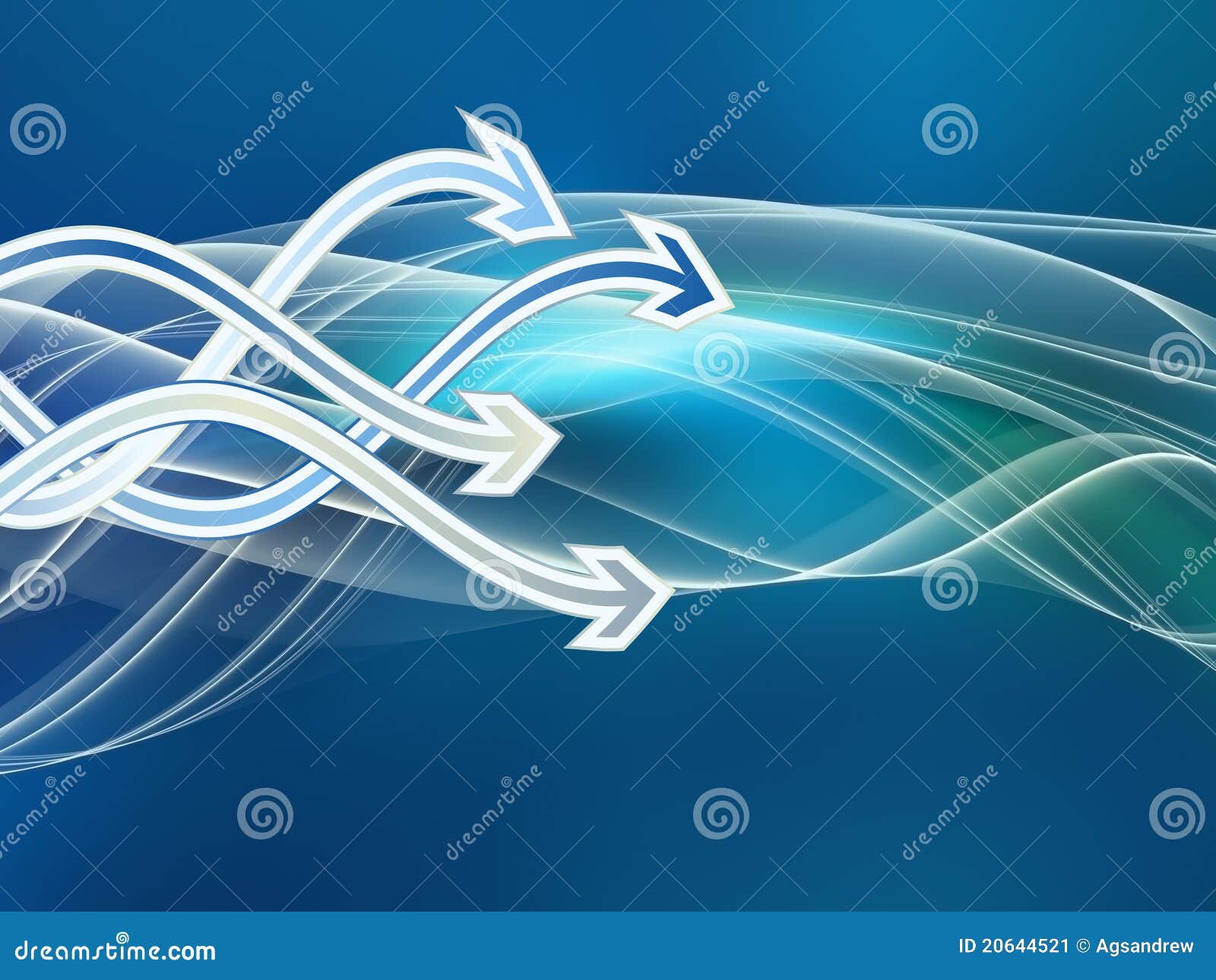 Arrow Wave Stock Image - Image: 20644521
