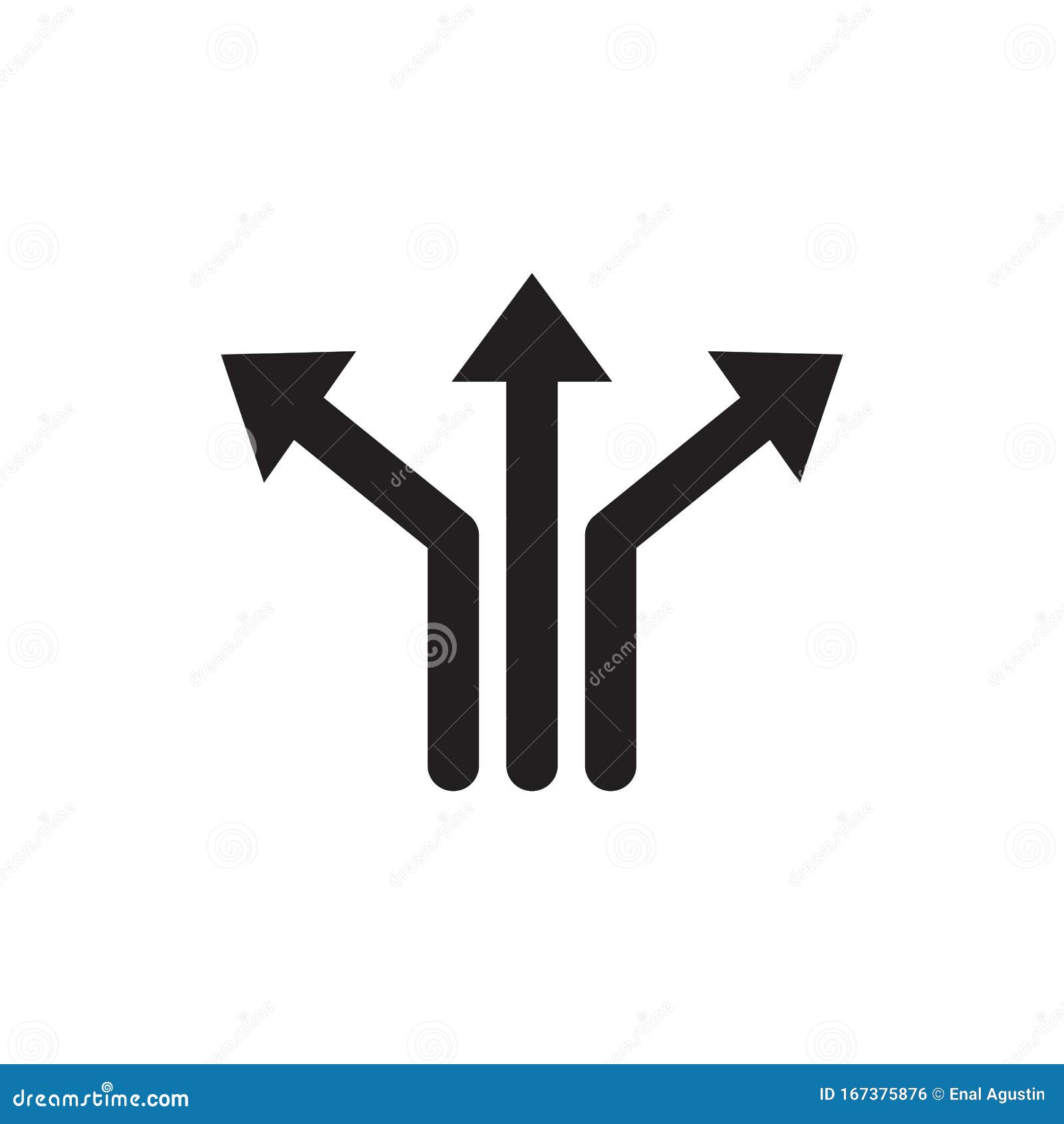 Arrow Way Path Icon Logo Design Vector Template Stock Vector ...