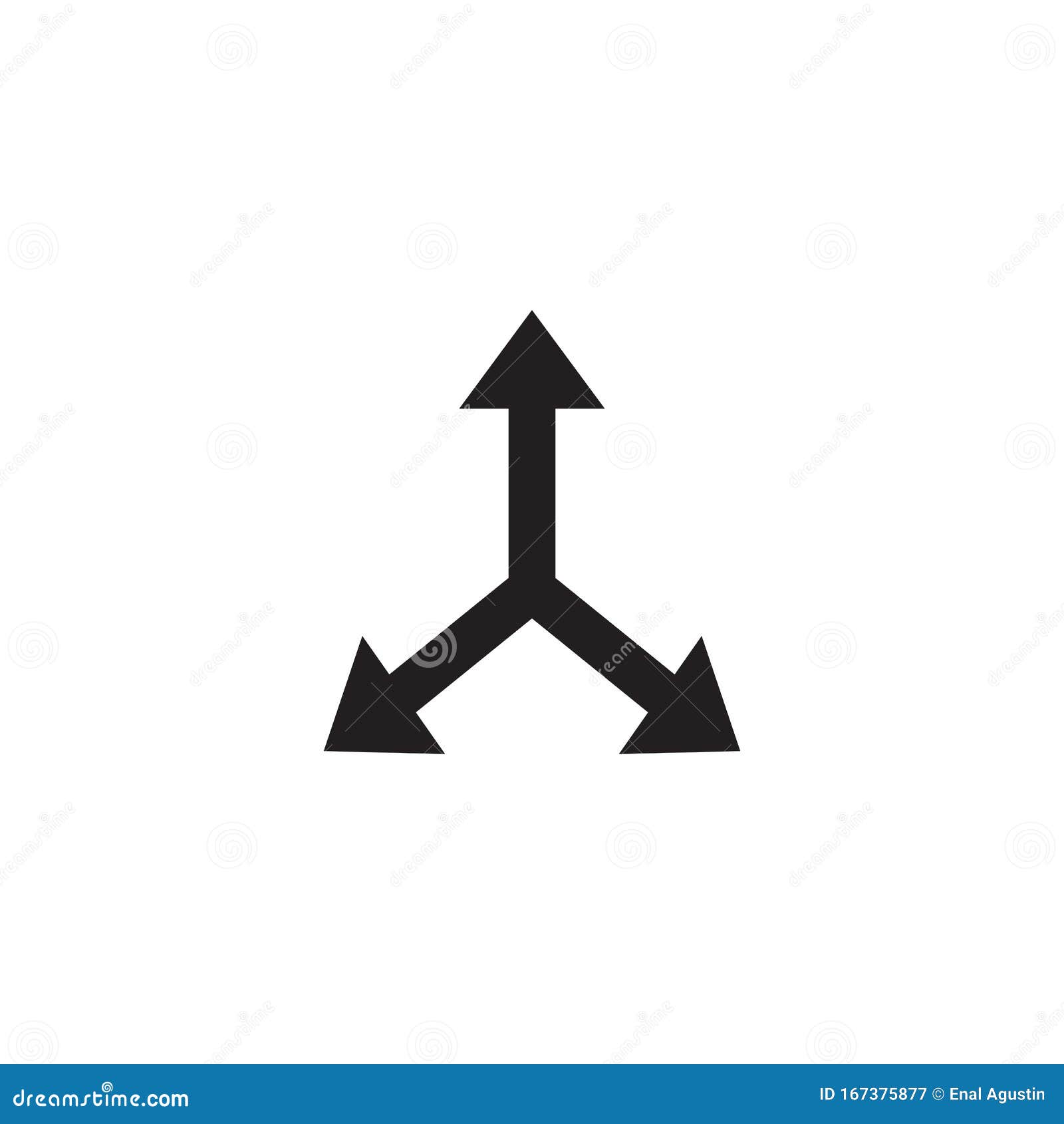 Arrow Way Path Icon Logo Design Vector Template Stock Vector ...