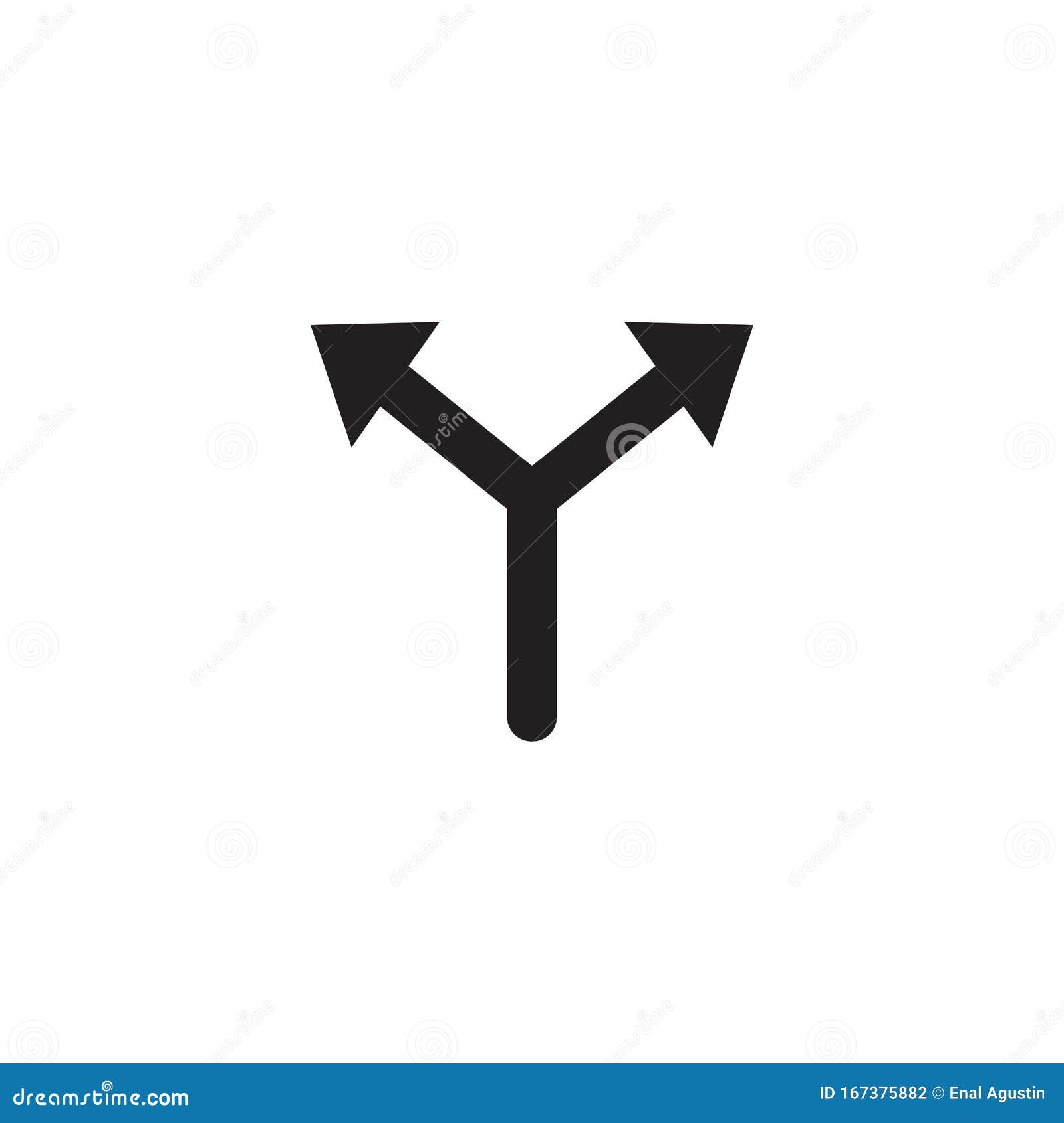 Arrow Way Path Icon Logo Design Vector Template Stock Vector ...