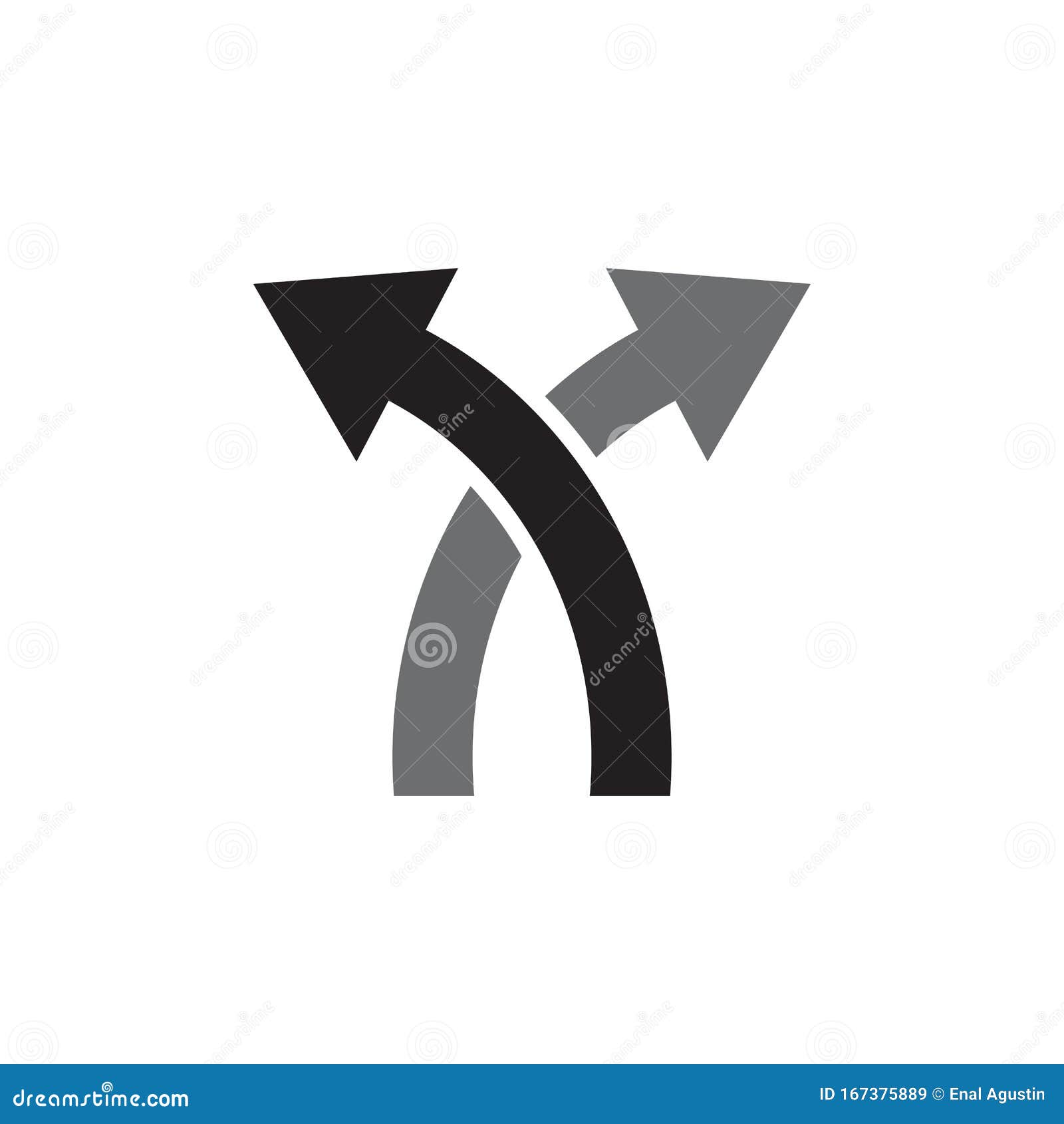 Arrow Way Path Icon Logo Design Vector Template Stock Vector ...