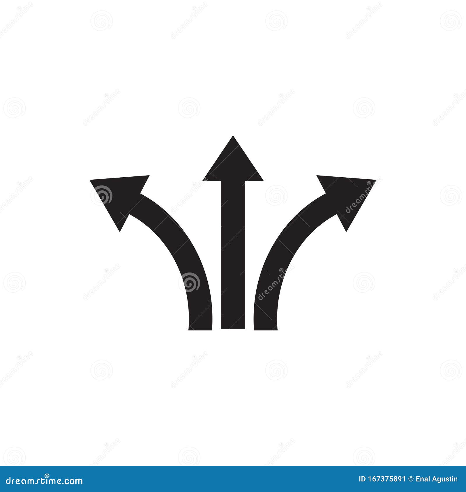 Arrow Way Path Icon Logo Design Vector Template Stock Vector ...