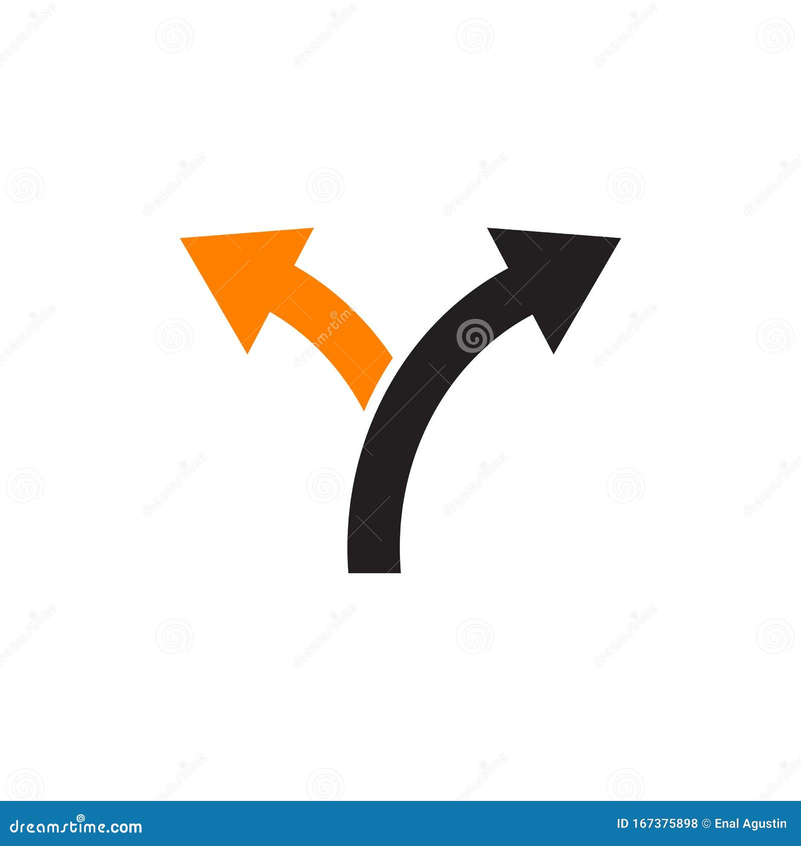 Arrow Way Path Icon Logo Design Vector Template Stock Vector ...