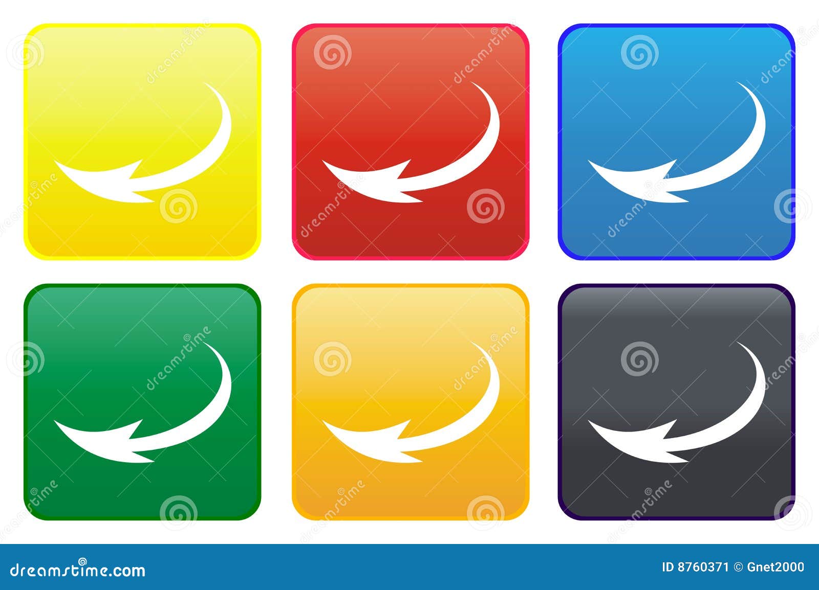 Arrow web button stock vector. Illustration of graphic - 8760371