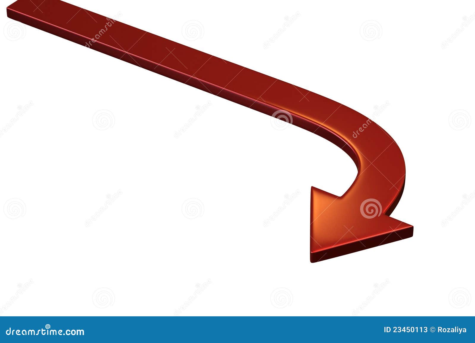Arrow on White Background. Pointing Up Stock Illustration ...
