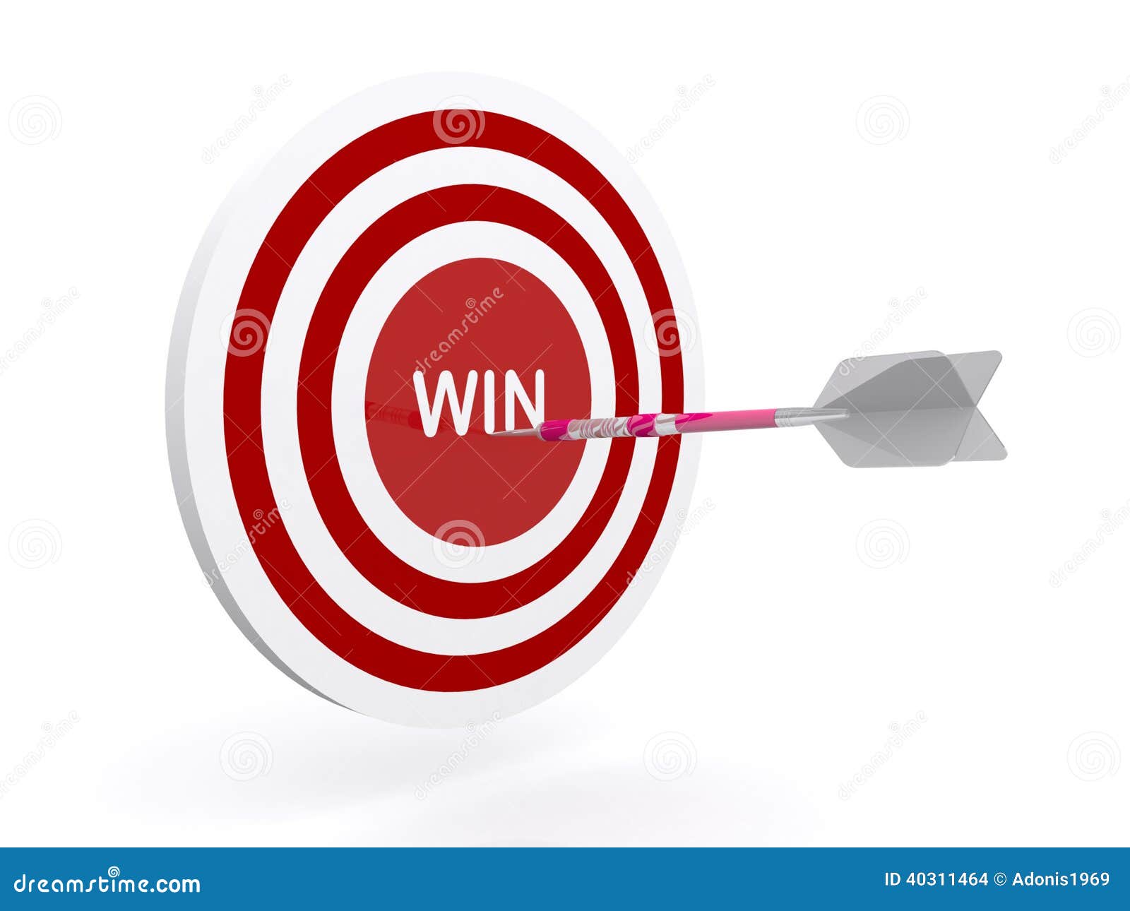 Arrow in a win target stock illustration. Illustration of successful ...