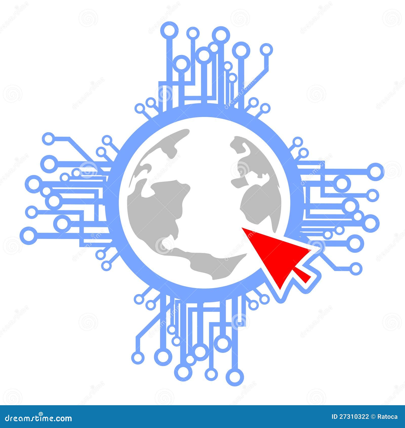 Arrow world stock vector. Illustration of original, innovation - 27310322