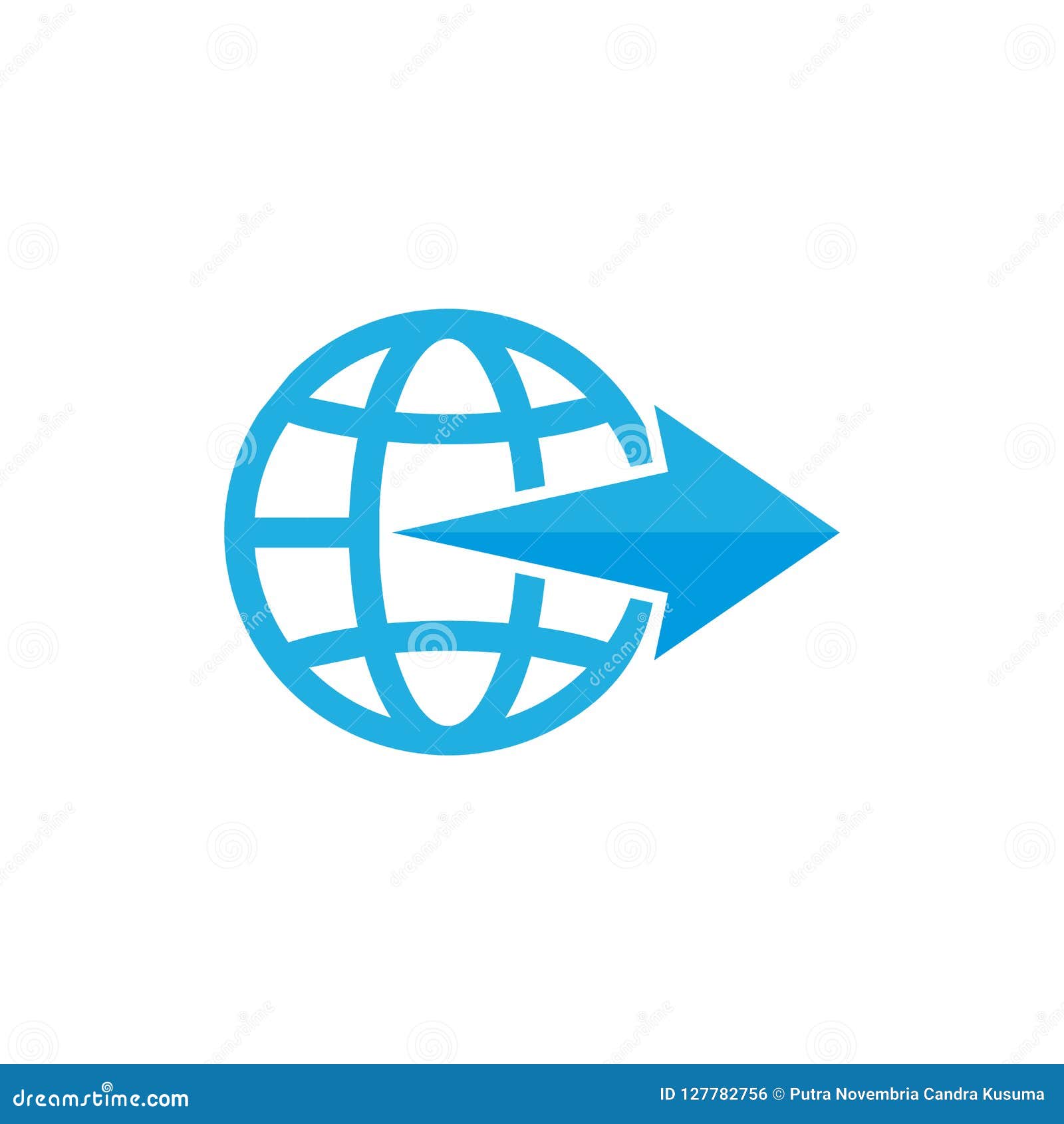 Arrow World Logo Icon Design Stock Vector - Illustration of idea ...
