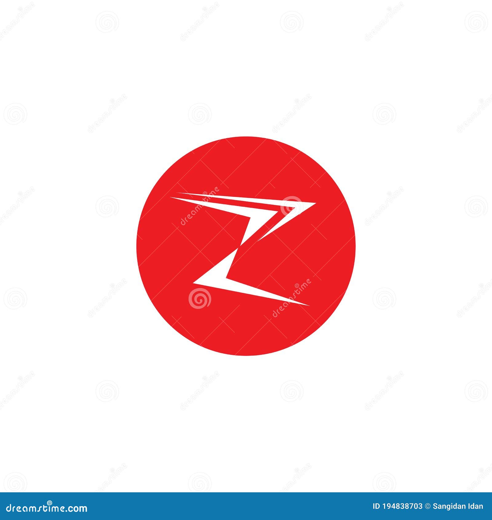 Arrow Z Letter Icon Vector Illustration Template Stock Vector ...