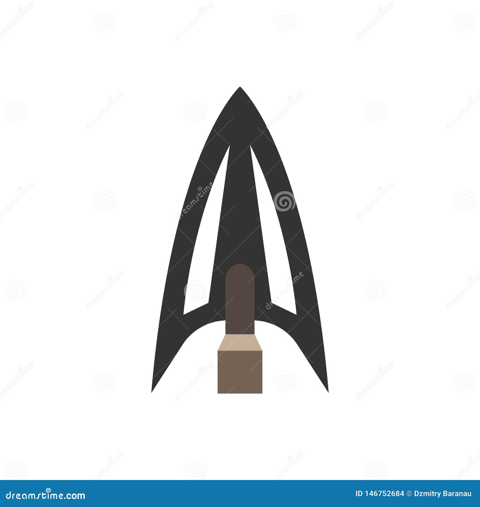 Weapon Arrowhead Cartoon Vector Illustration | CartoonDealer.com #331635676