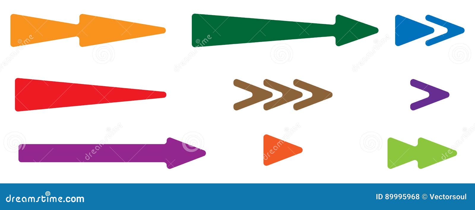 Arrowhead, Pointer Set. Arrow Shapes, Arrow Elements Stock Vector ...