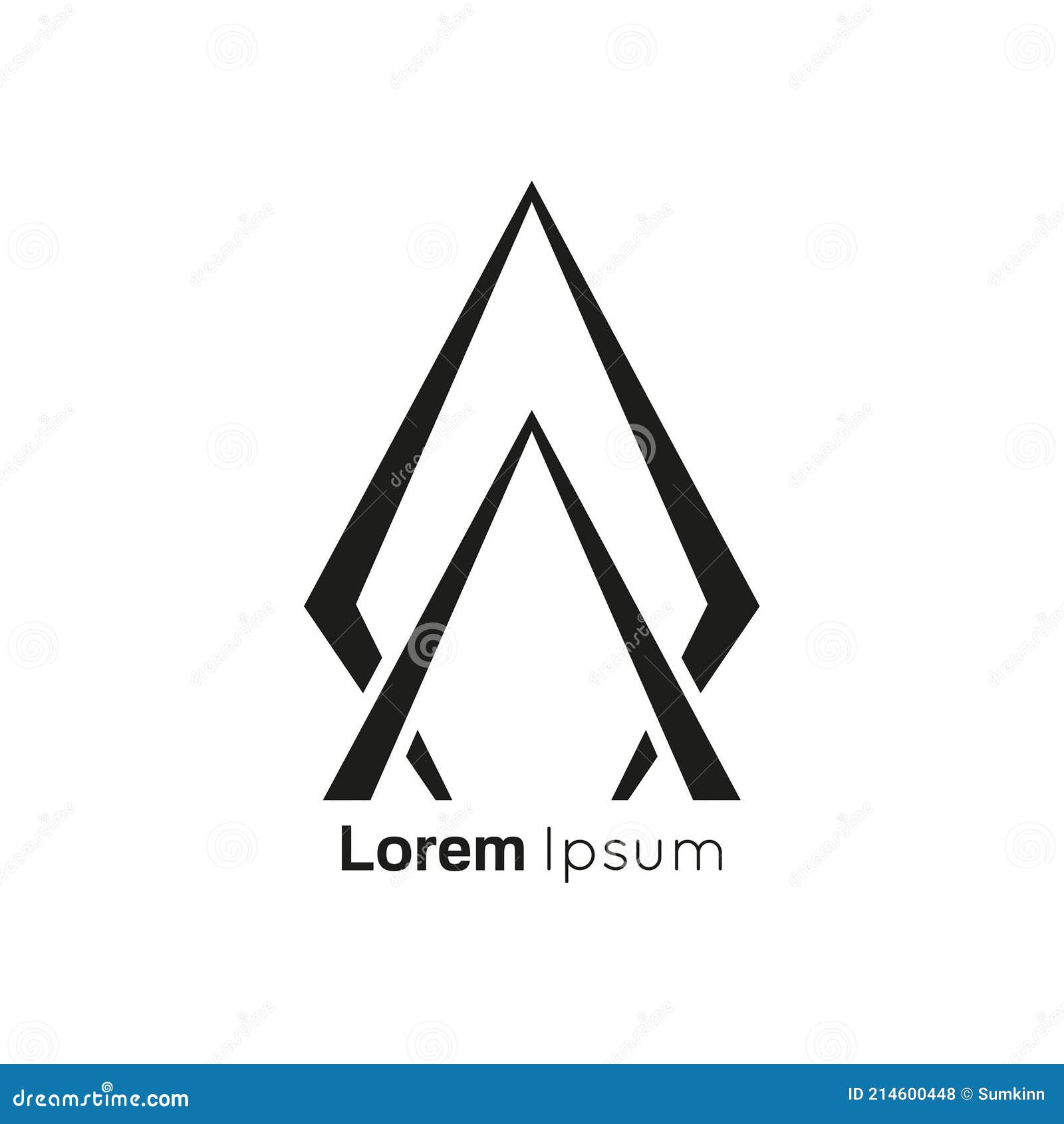 Arrowhead vector logo stock vector. Illustration of community - 214600448