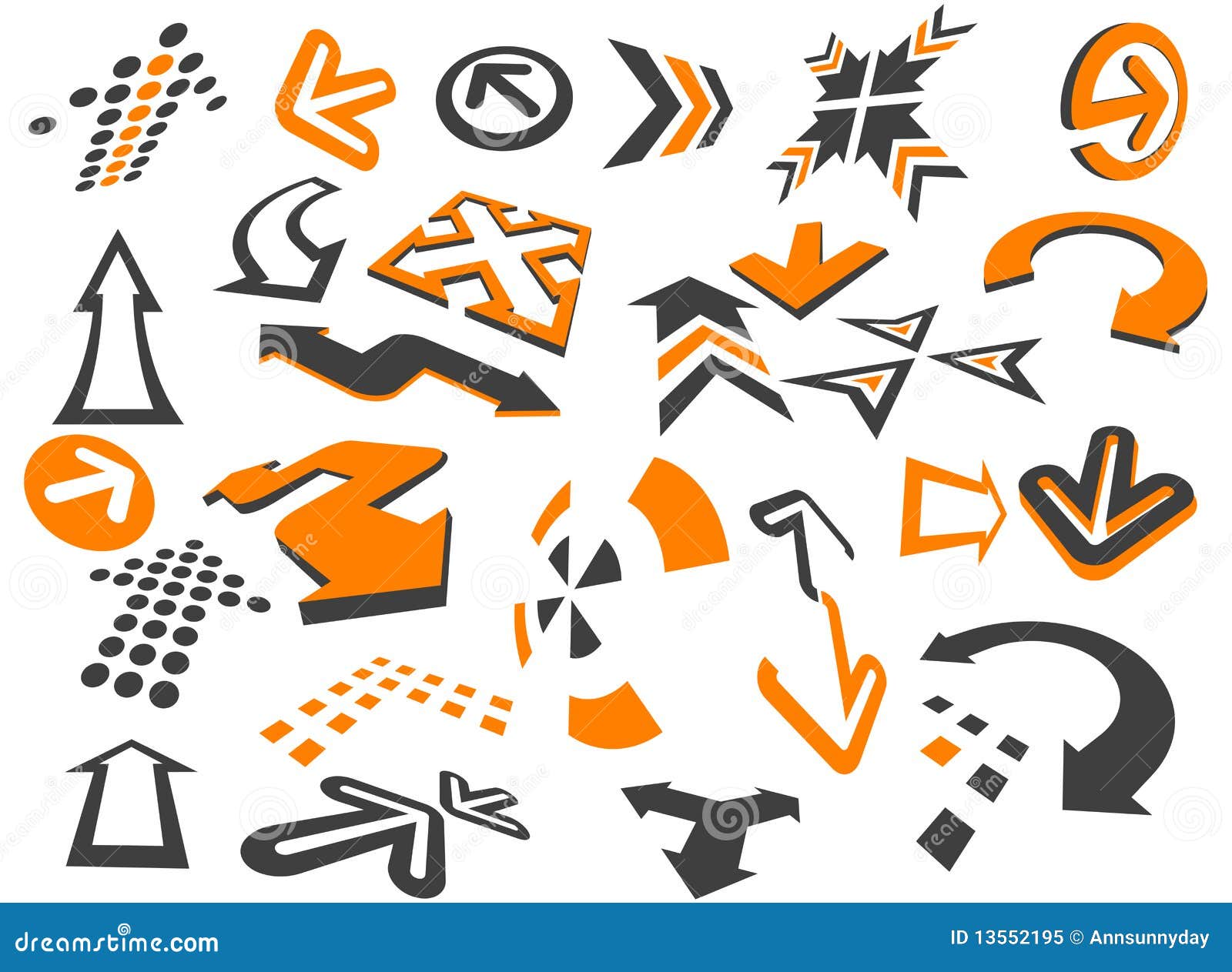 Arrows stock vector. Illustration of contour, style, sign - 13552195