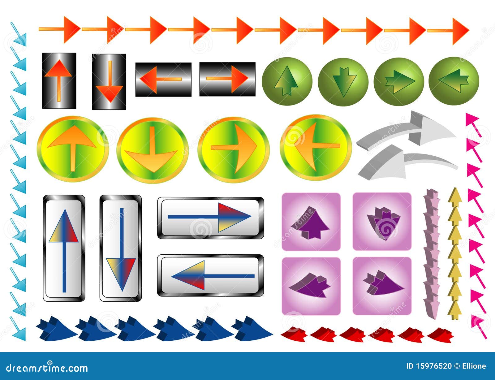 Arrows stock vector. Illustration of data, arrows, banners - 15976520