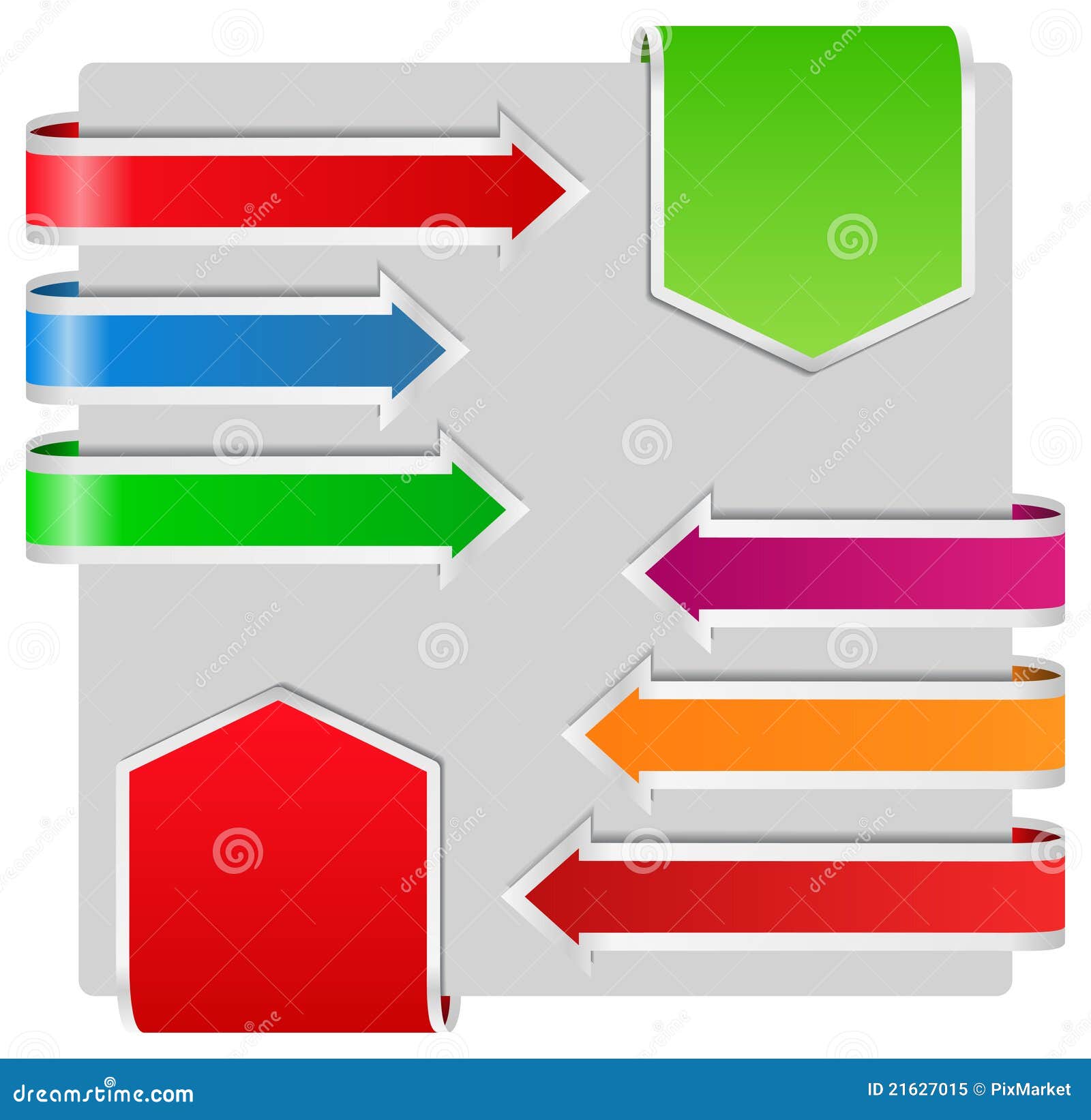 Arrows stock vector. Illustration of sale, bookmark, announcement ...