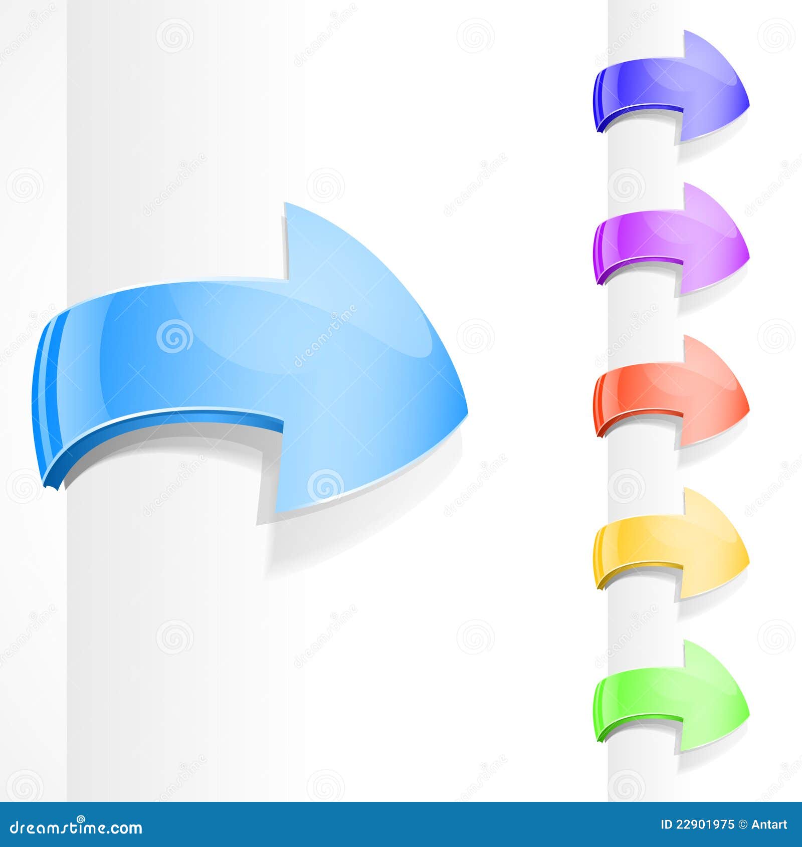 Arrows stock vector. Illustration of reflective, shape - 22901975