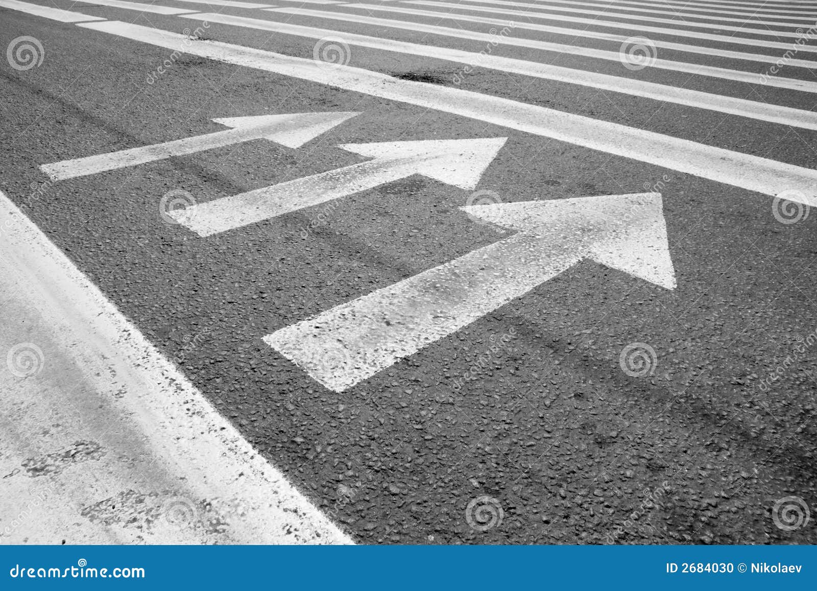Arrows stock photo. Image of route, mark, city, crossing - 2684030