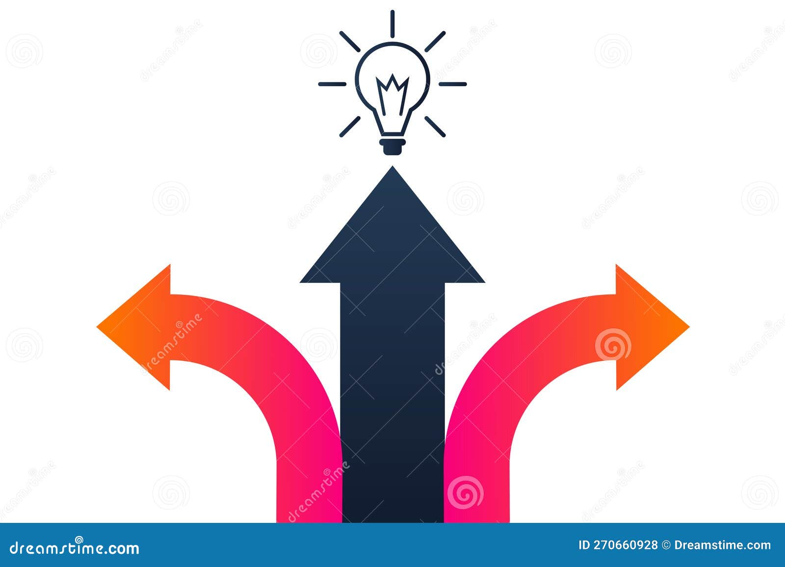 Different Colored Arrows Pointing or Moving To Different Directions ...