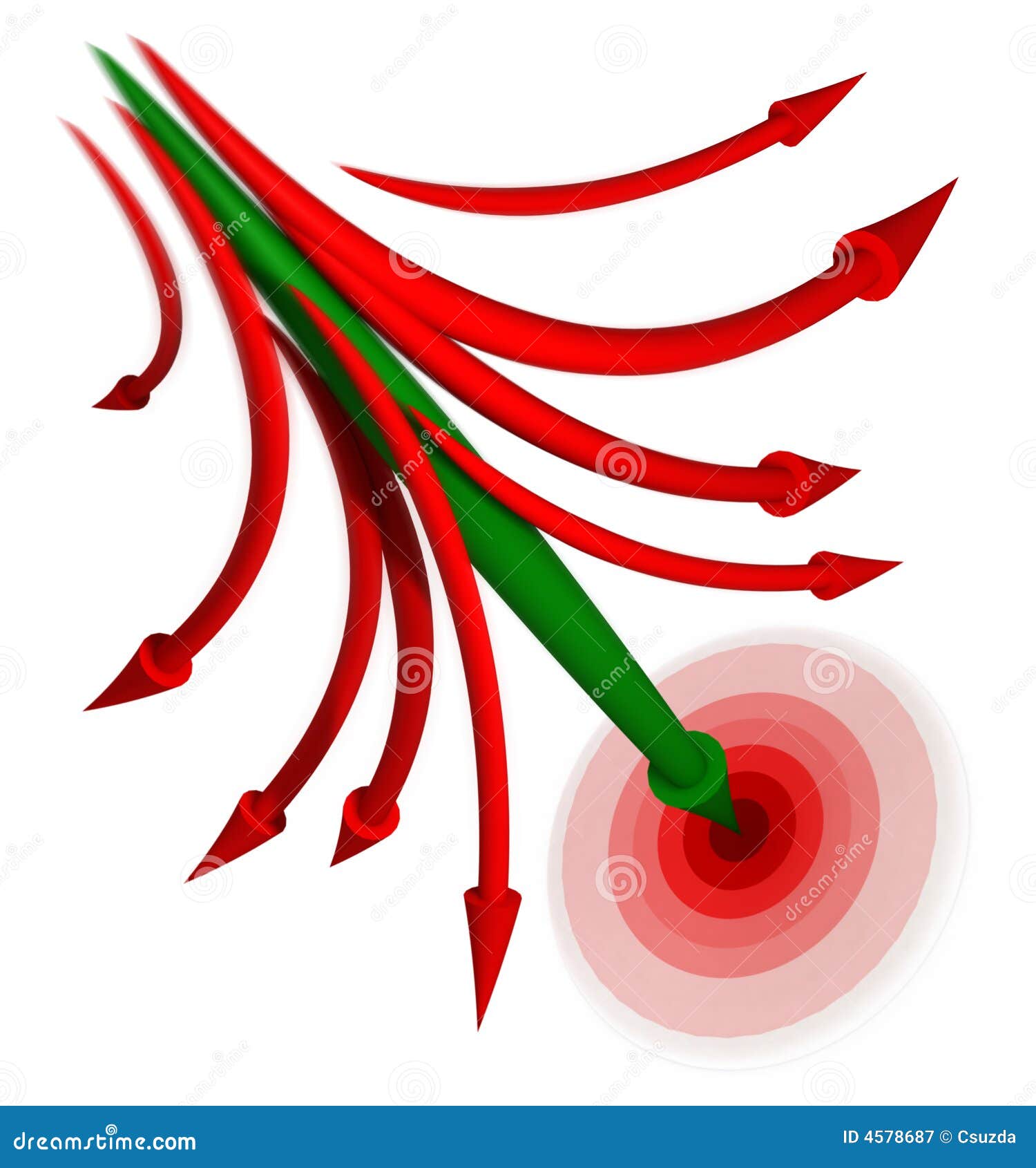 Arrows stock illustration. Illustration of goal, reach - 4578687