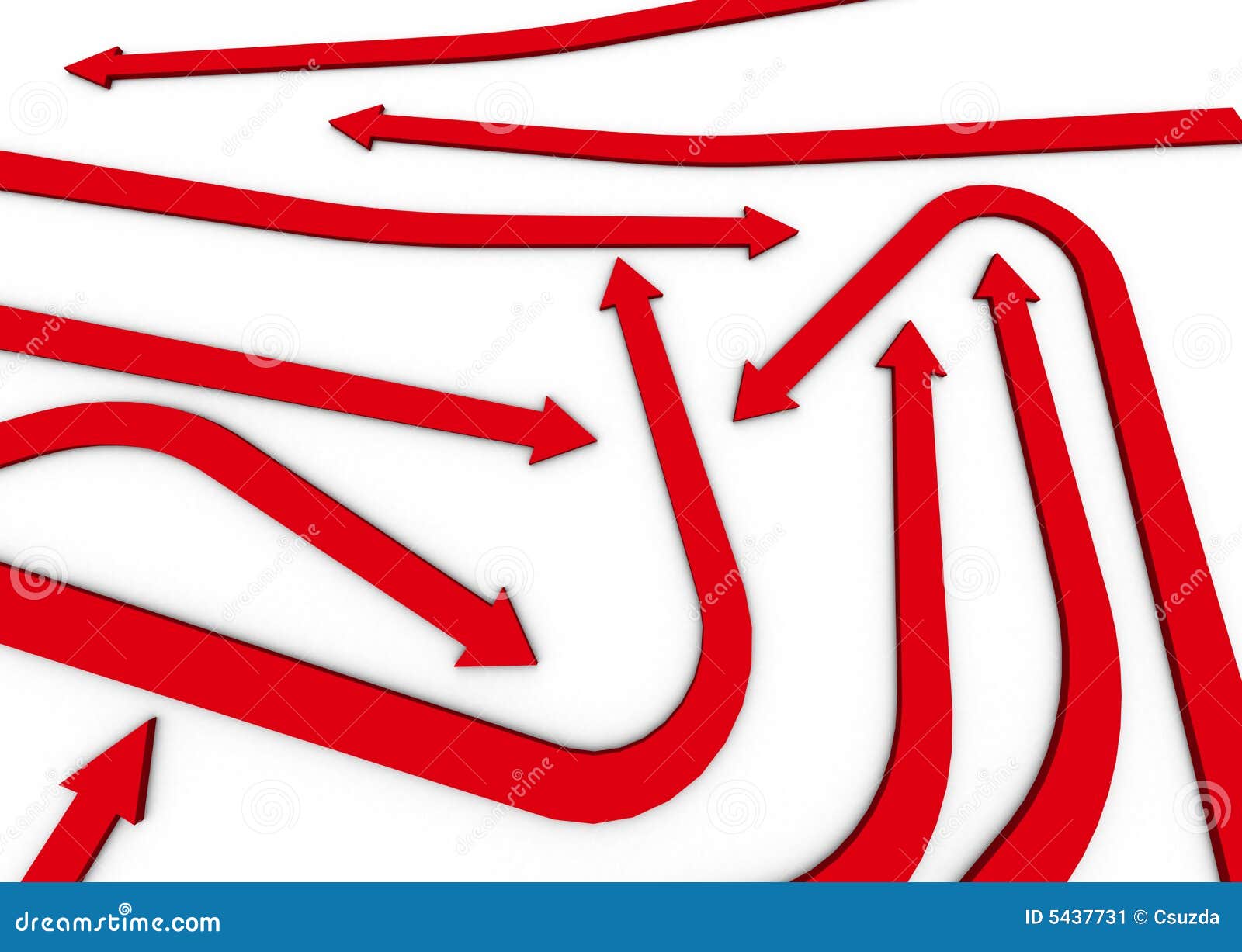 Arrows stock illustration. Illustration of abstract, pandemonium - 5437731