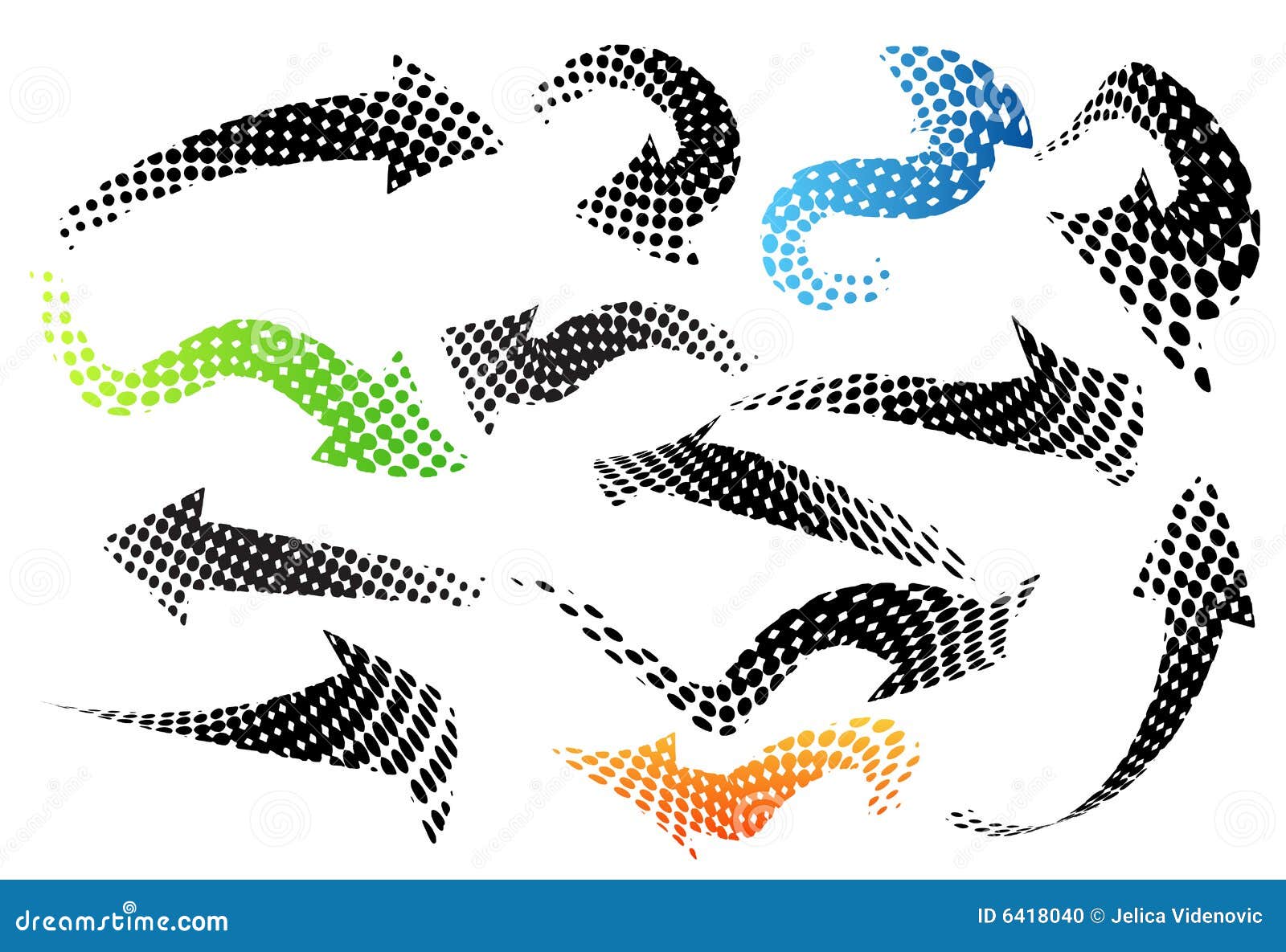 Arrows stock vector. Illustration of drawing, rotation - 6418040