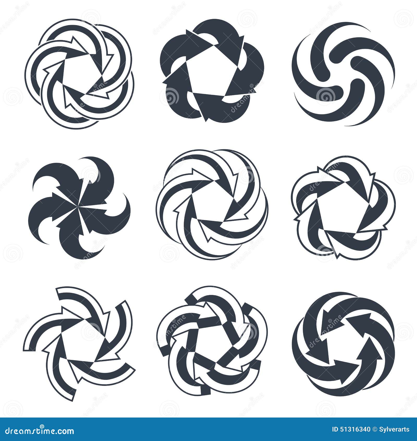 Arrows Abstract Conceptual Symbol Template Collection Single Co Stock
