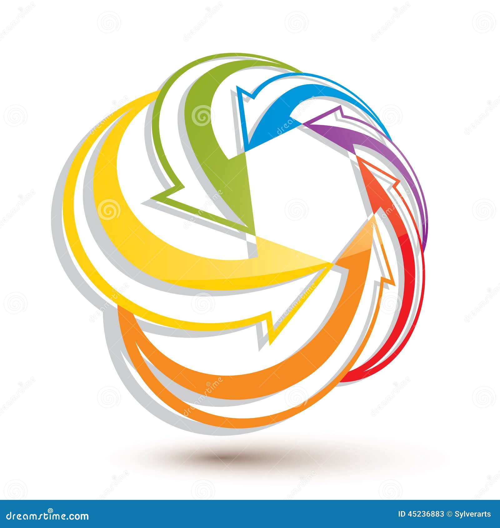 Loop Symbol. Infinity Vector Infographic Element. Colorful Mobius Loop ...