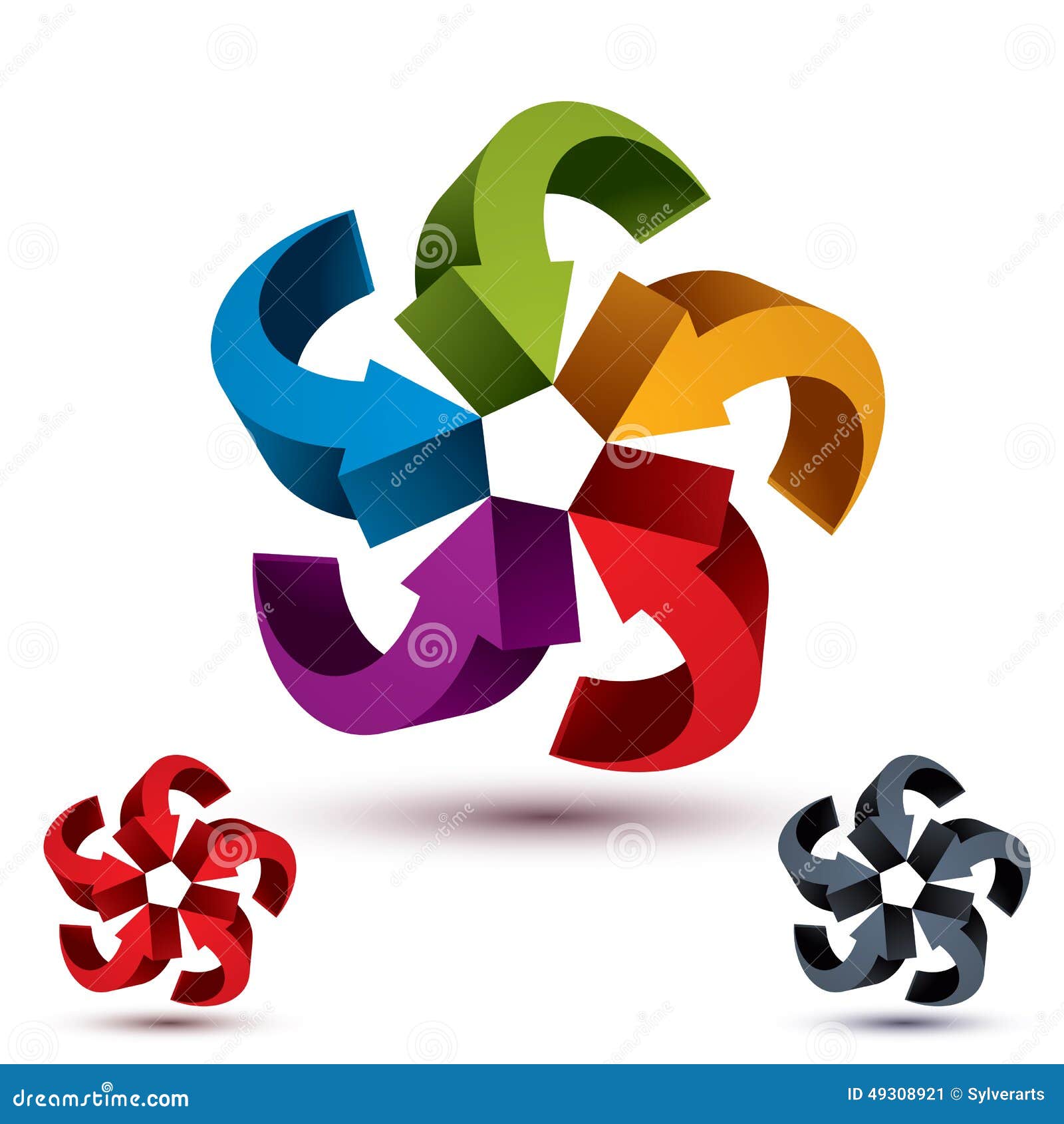 Loop Symbol. Mobius Ribbon Shape. Abstract Repetition And Infinity Sign ...