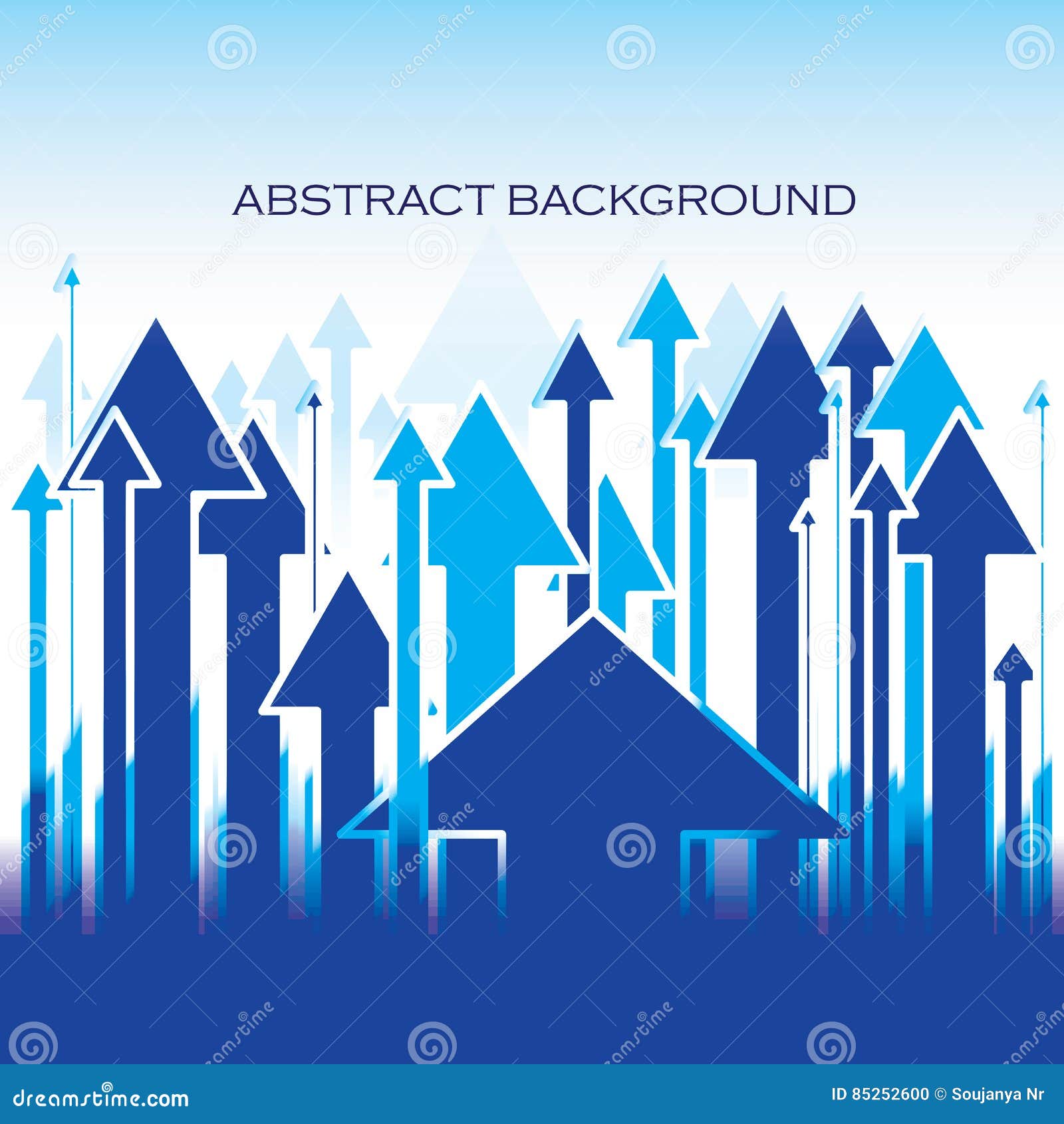 Arrows Abstract Template Background Stock Illustration - Illustration ...