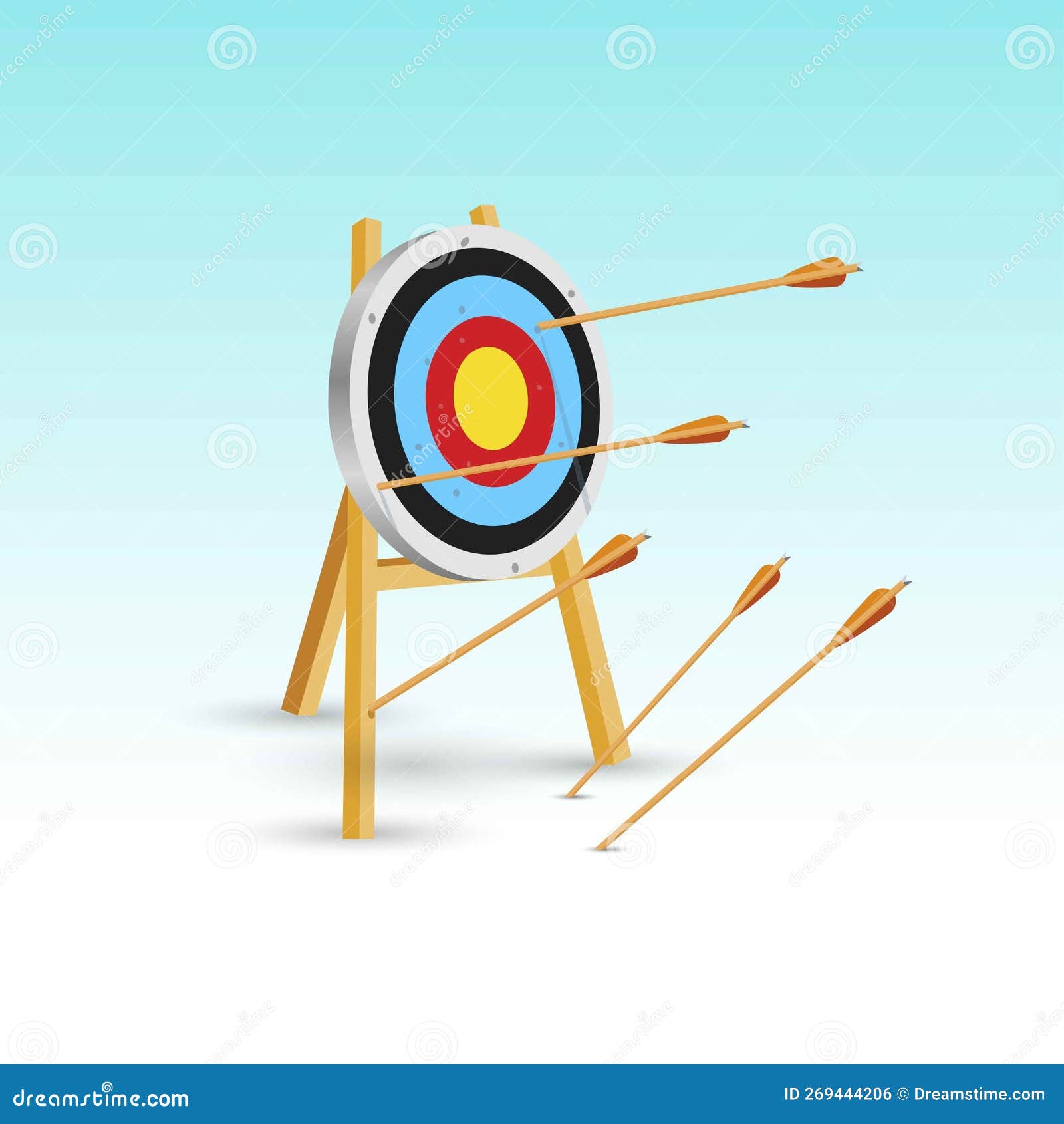 Arrows All Miss the Target Goal. Failing To Hit the Target. Vector ... Arrows All Miss the Target Goal. Failing To Hit the Target. Vector ...