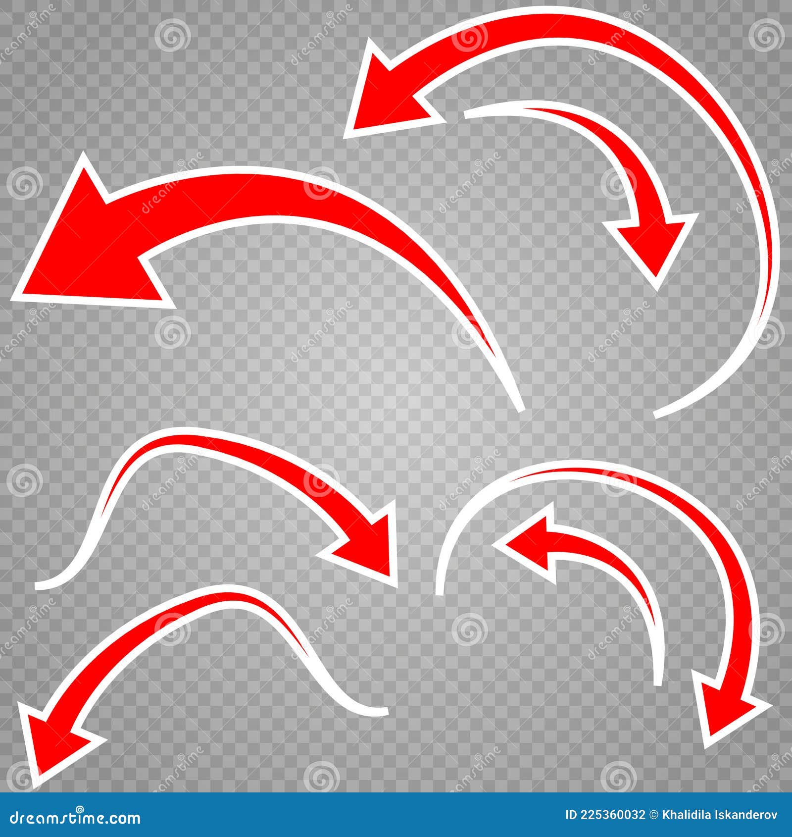 Arrows. Another Multicolored Arrow On A Transparent Background. Vector ...