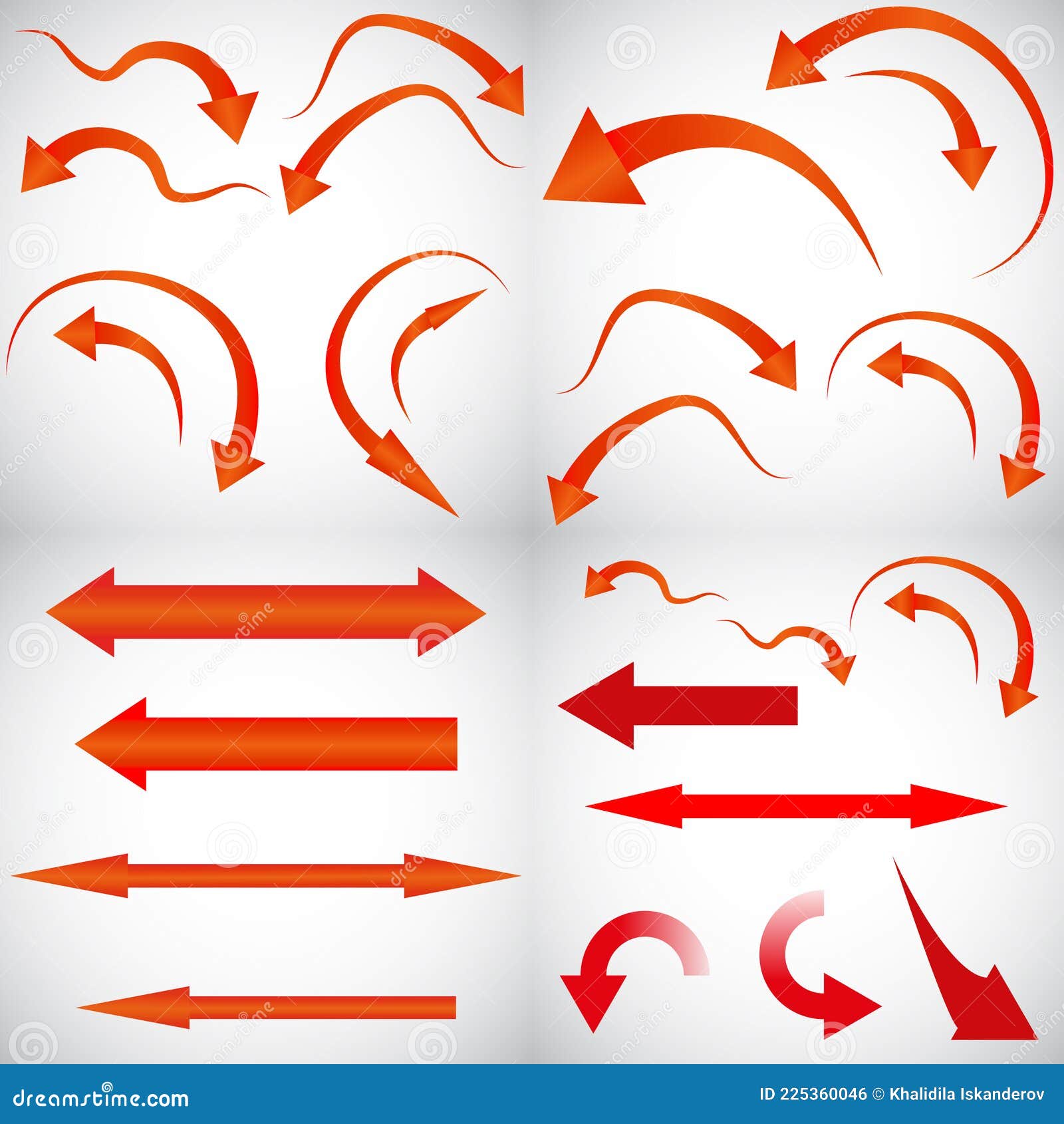 Arrows. Another Multicolored Arrow On A Transparent Background. Vector ...