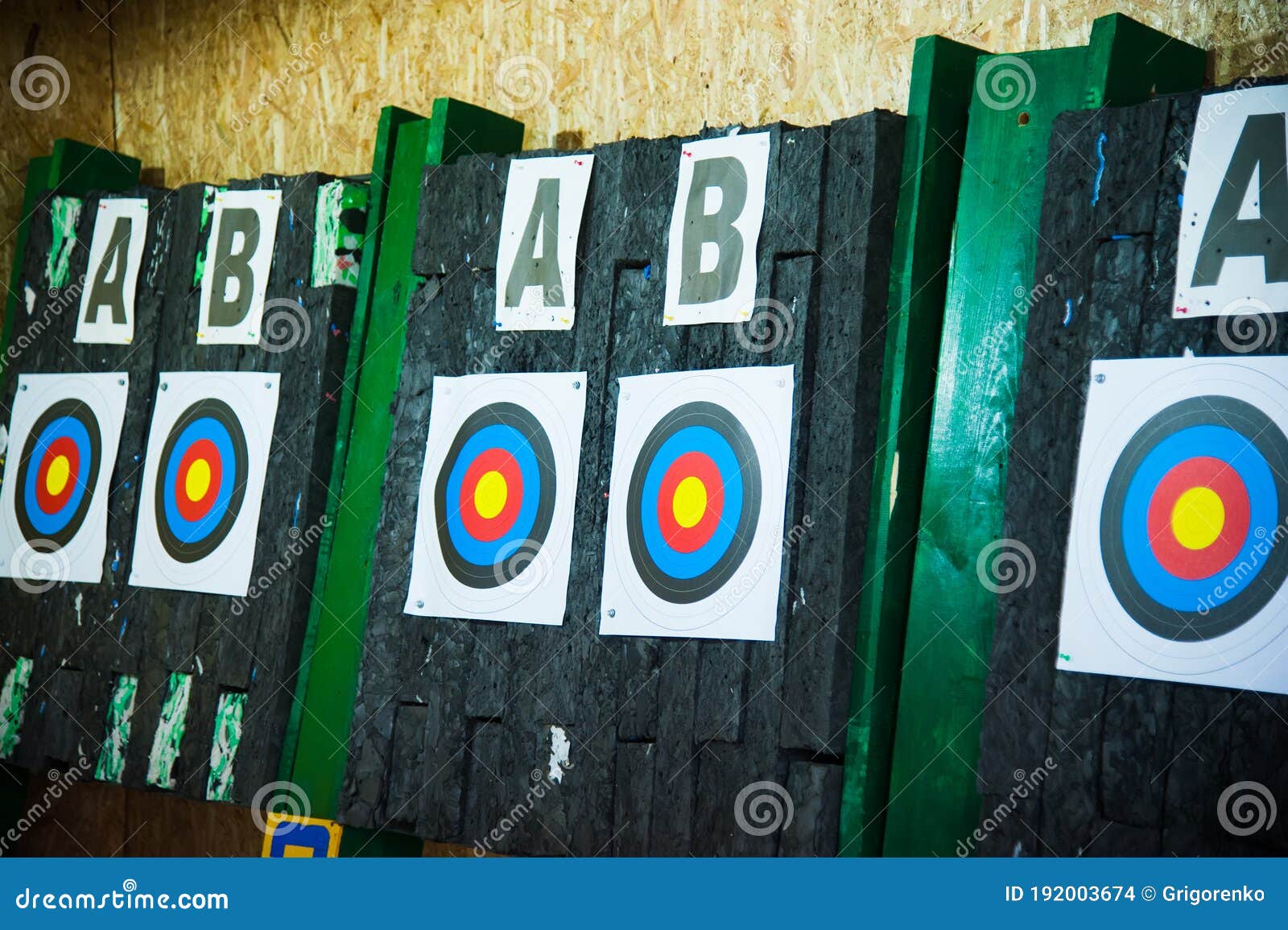 Arrows in Archery Target on Archery Range Stock Photo - Image of aiming ...