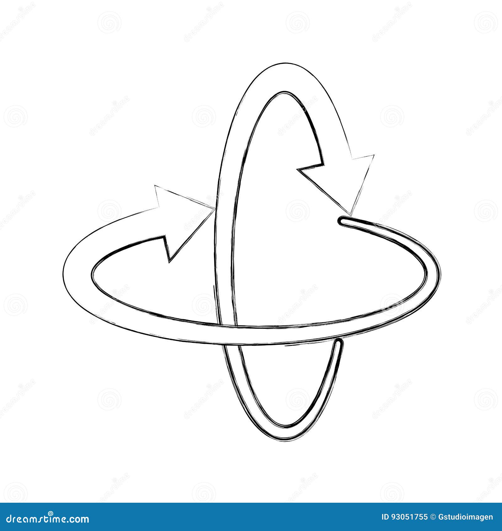 Arrows Around in All Directions Stock Vector - Illustration of ...