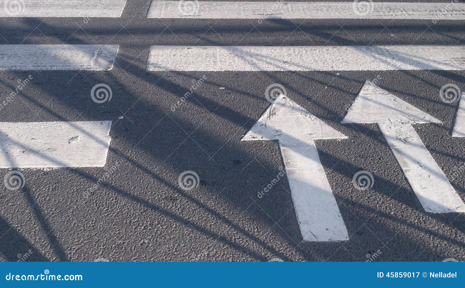 Arrows on the asphalt stock image. Image of horizontal - 45859017