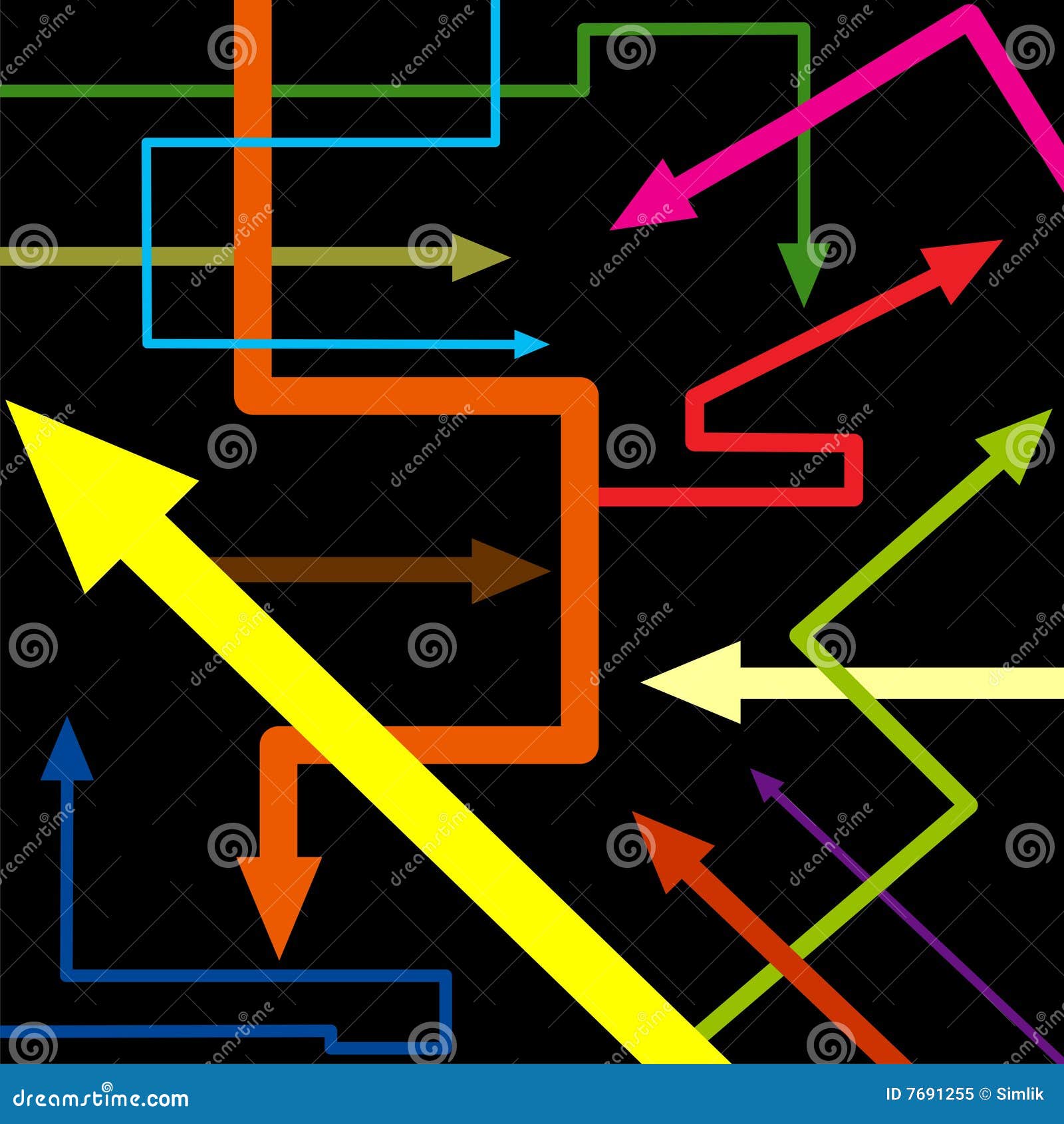 Arrows background stock vector. Illustration of ocean - 7691255