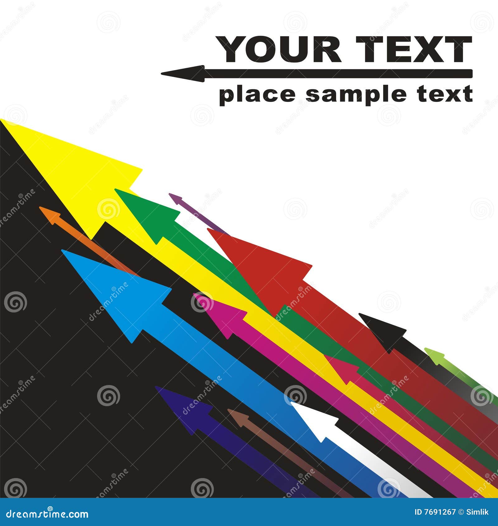 Arrows background stock vector. Illustration of dots, cool - 7691267