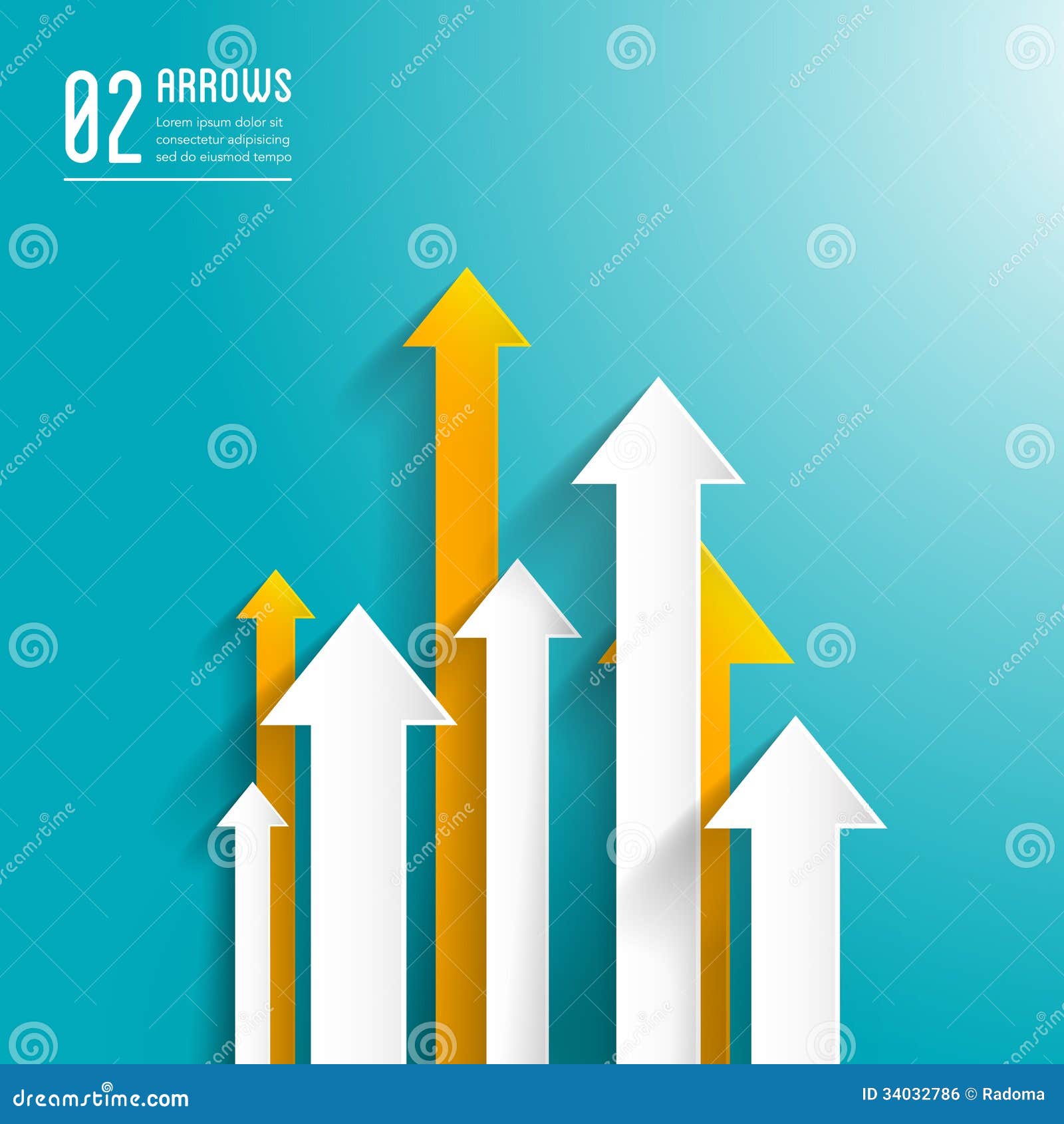 Arrows Background - Graphic Design Template Stock Vector - Illustration ...