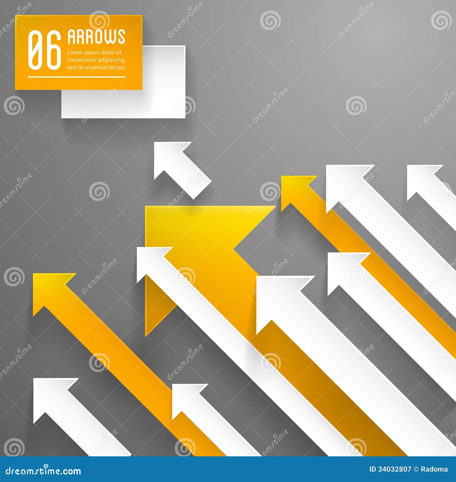 Arrows Background - Graphic Design Template Stock Illustration ...