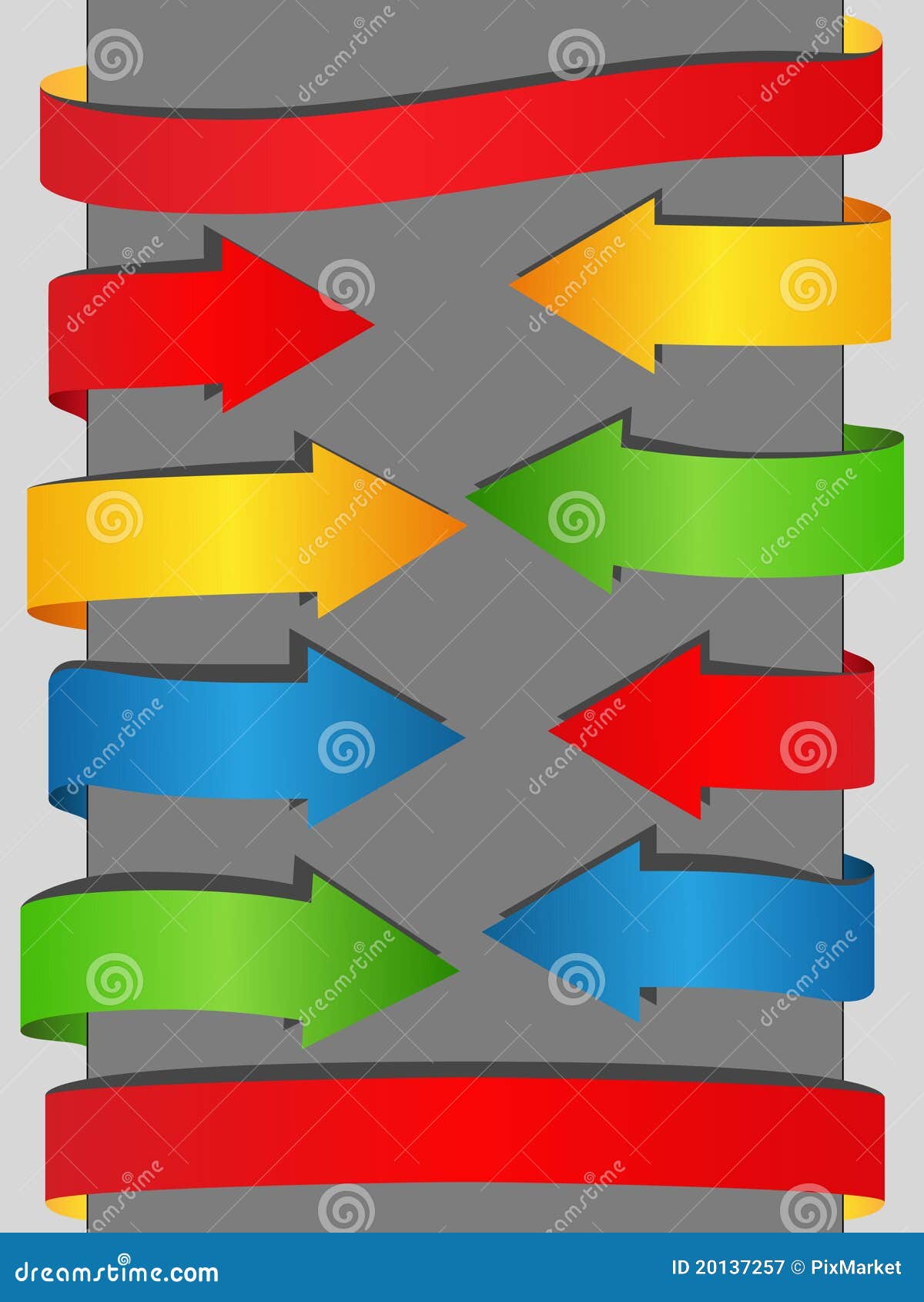 Arrows and banners stock vector. Illustration of pointer - 20137257
